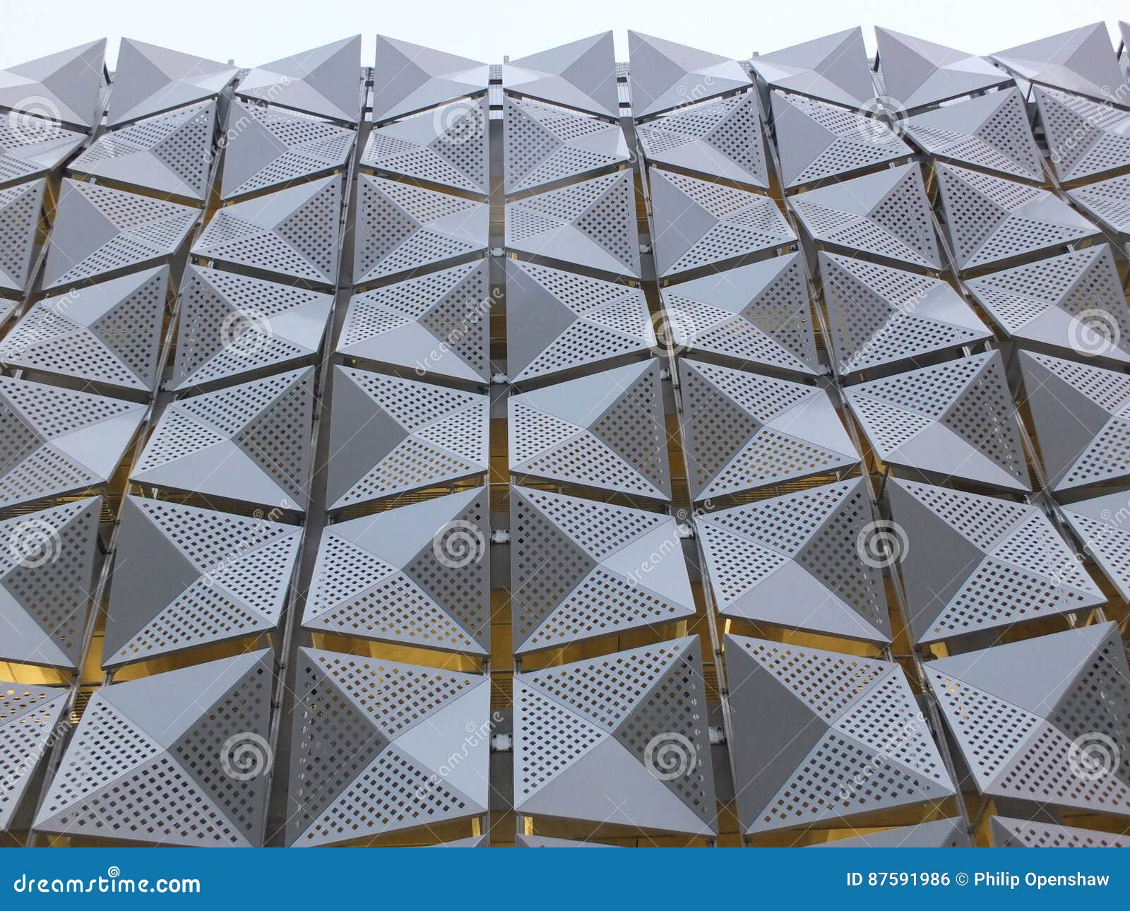 Metal Cladding on building stock photo. Image of aluminum - 87591986