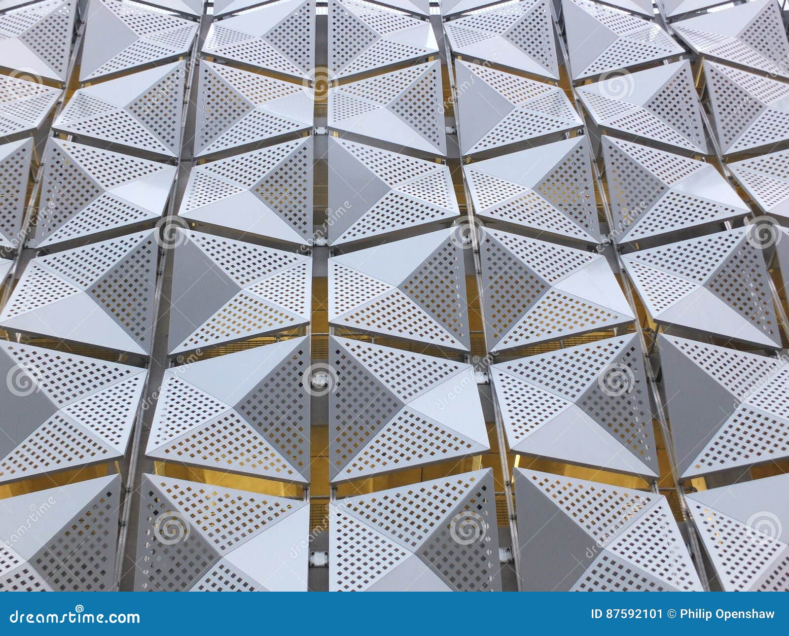 Metal Cladding on building stock image. Image of exterior - 87592101