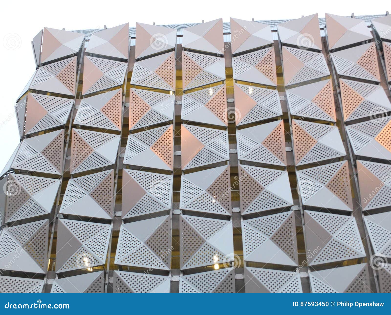 Metal Cladding on building stock photo. Image of cladding - 87593450