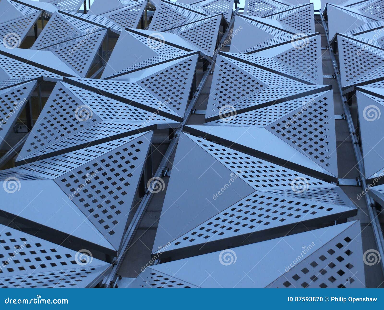 Metal Cladding on building stock photo. Image of green - 87593870