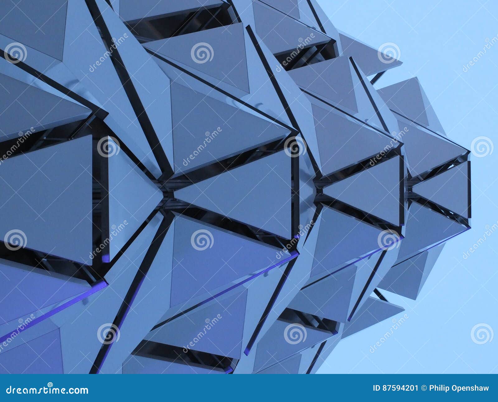 Metal Cladding on building stock image. Image of clad - 87594201