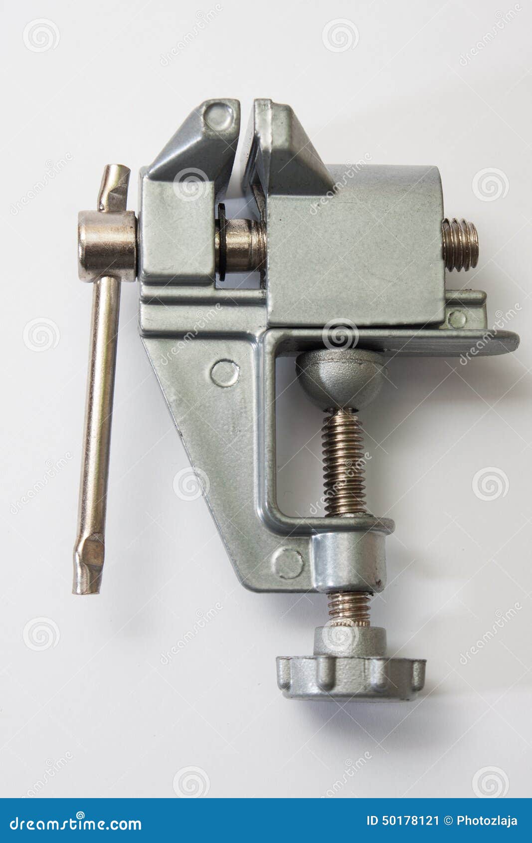 Metal Clamps on a White Background Stock Image - Image of holding ...