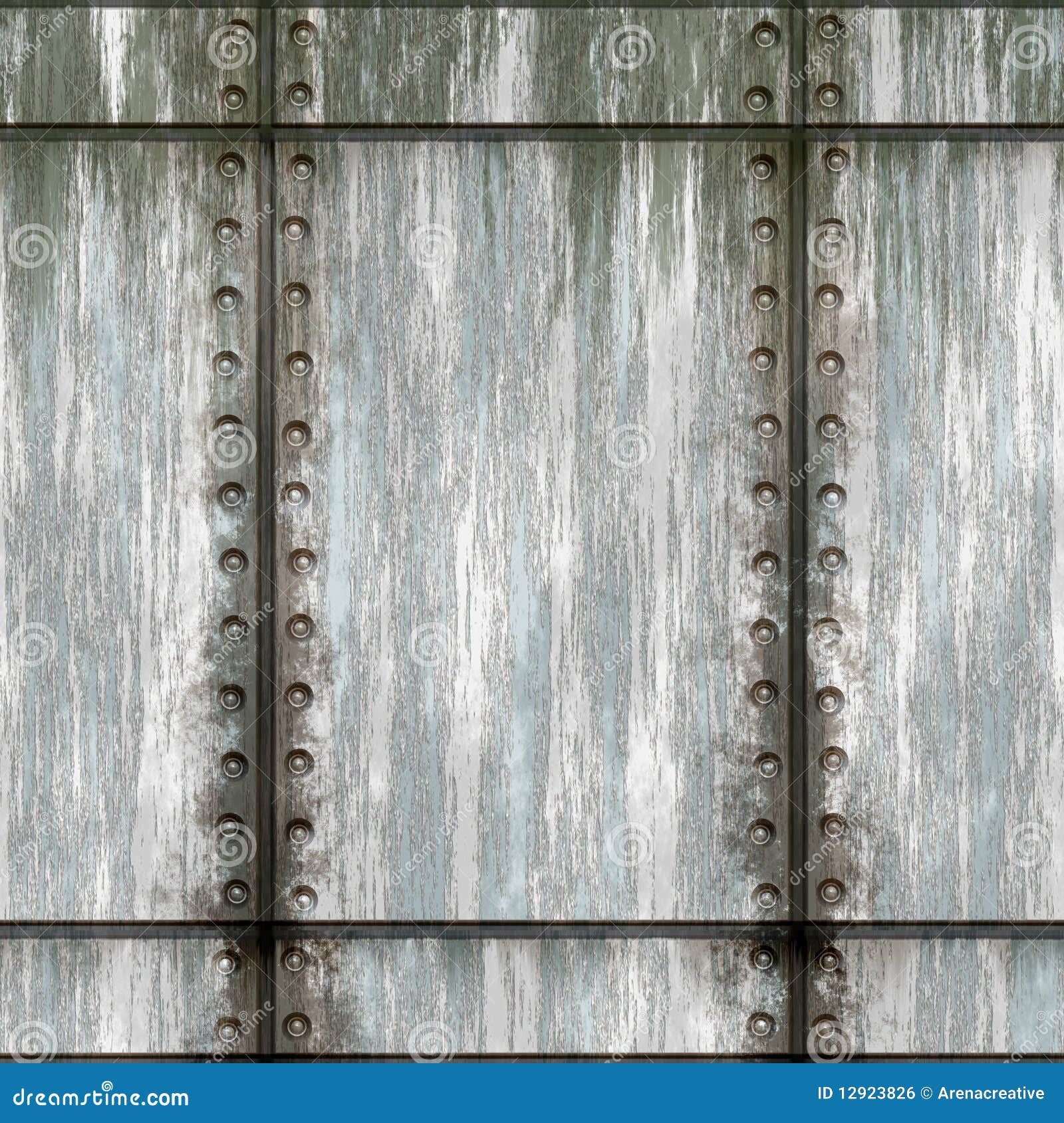 Metal clavado verde stock de ilustración. Ilustración de aherrumbrado ...