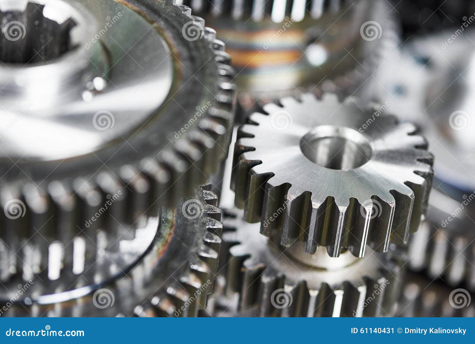 Metal cog wheel gears stock image. Image of development - 61140431