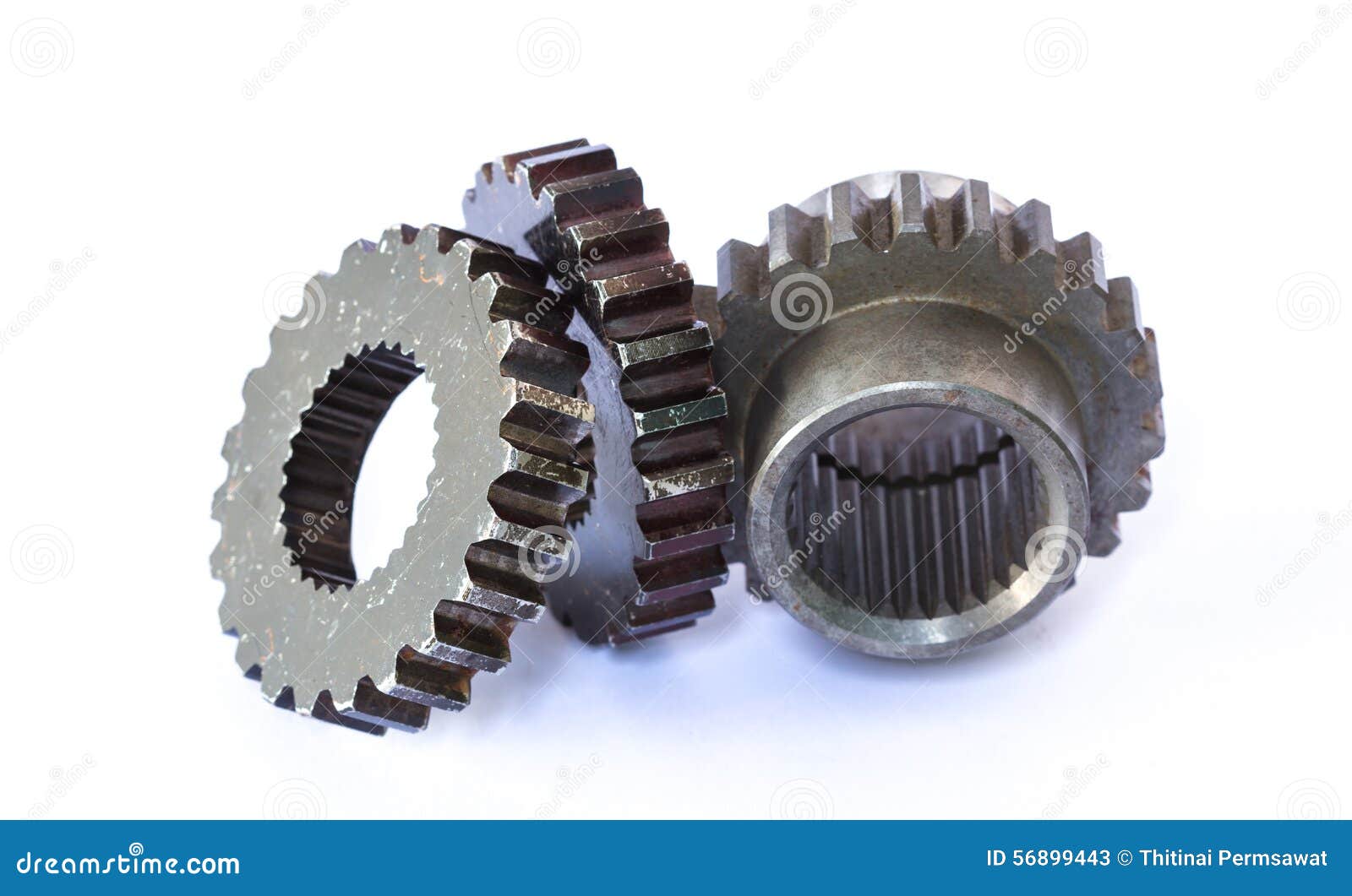 Metal cog wheels stock image. Image of interlocking, macro - 56899443