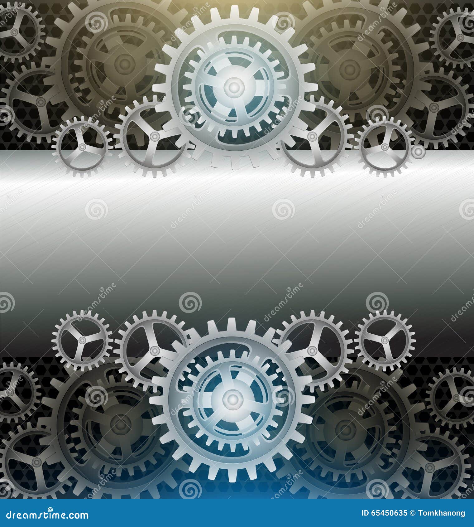 Metal Cogs Wheels Black Color Background Stock Vector - Illustration of ...