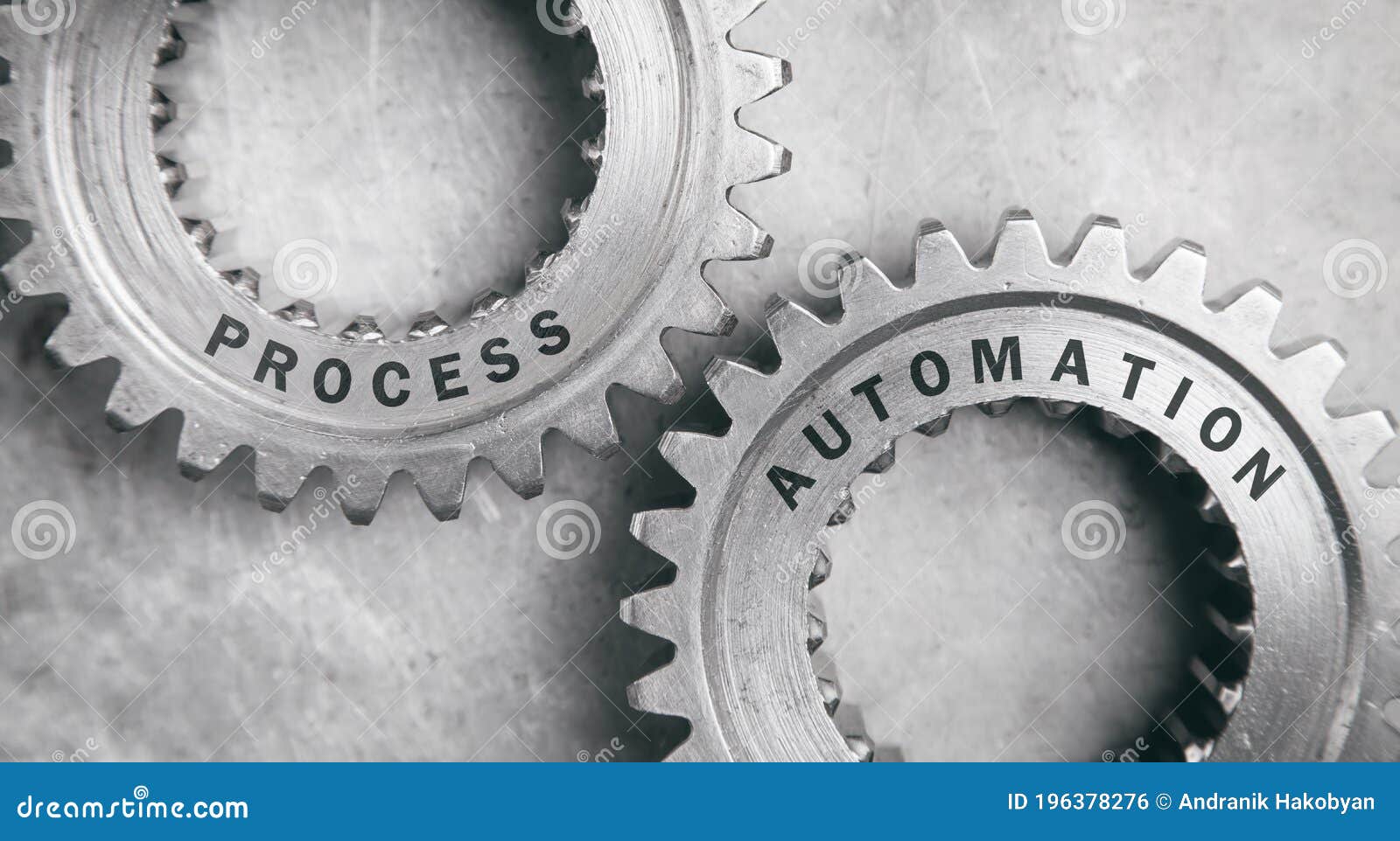 Metal Cogwheel Gears. Process Automation Stock Photo - Image of control ...