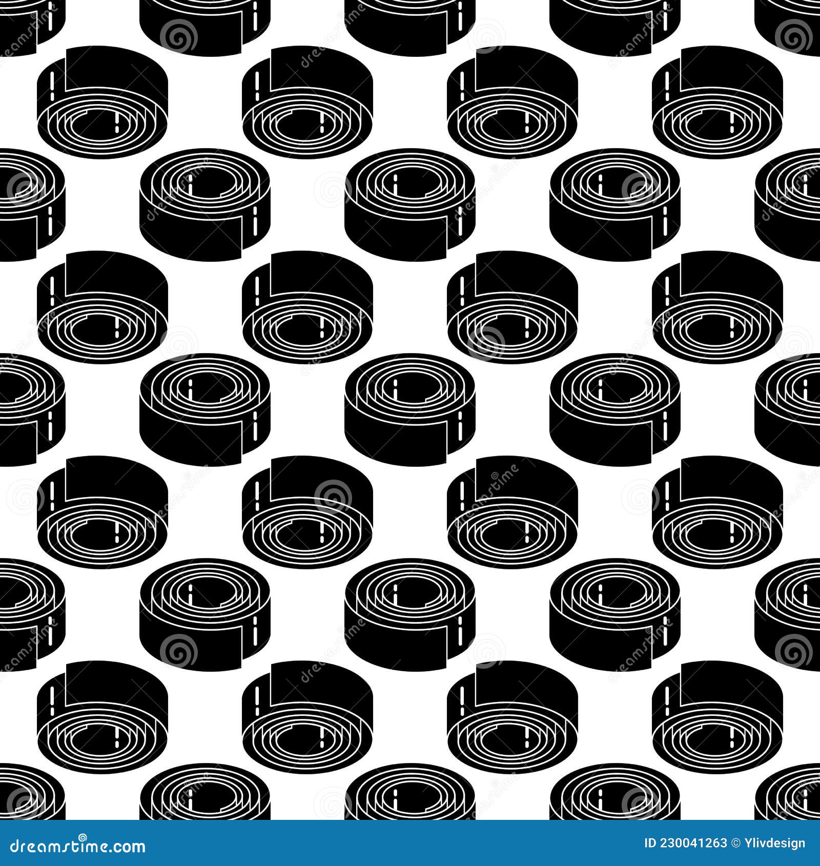 Metal Coil Pattern Seamless Vector Stock Vector - Illustration of ...