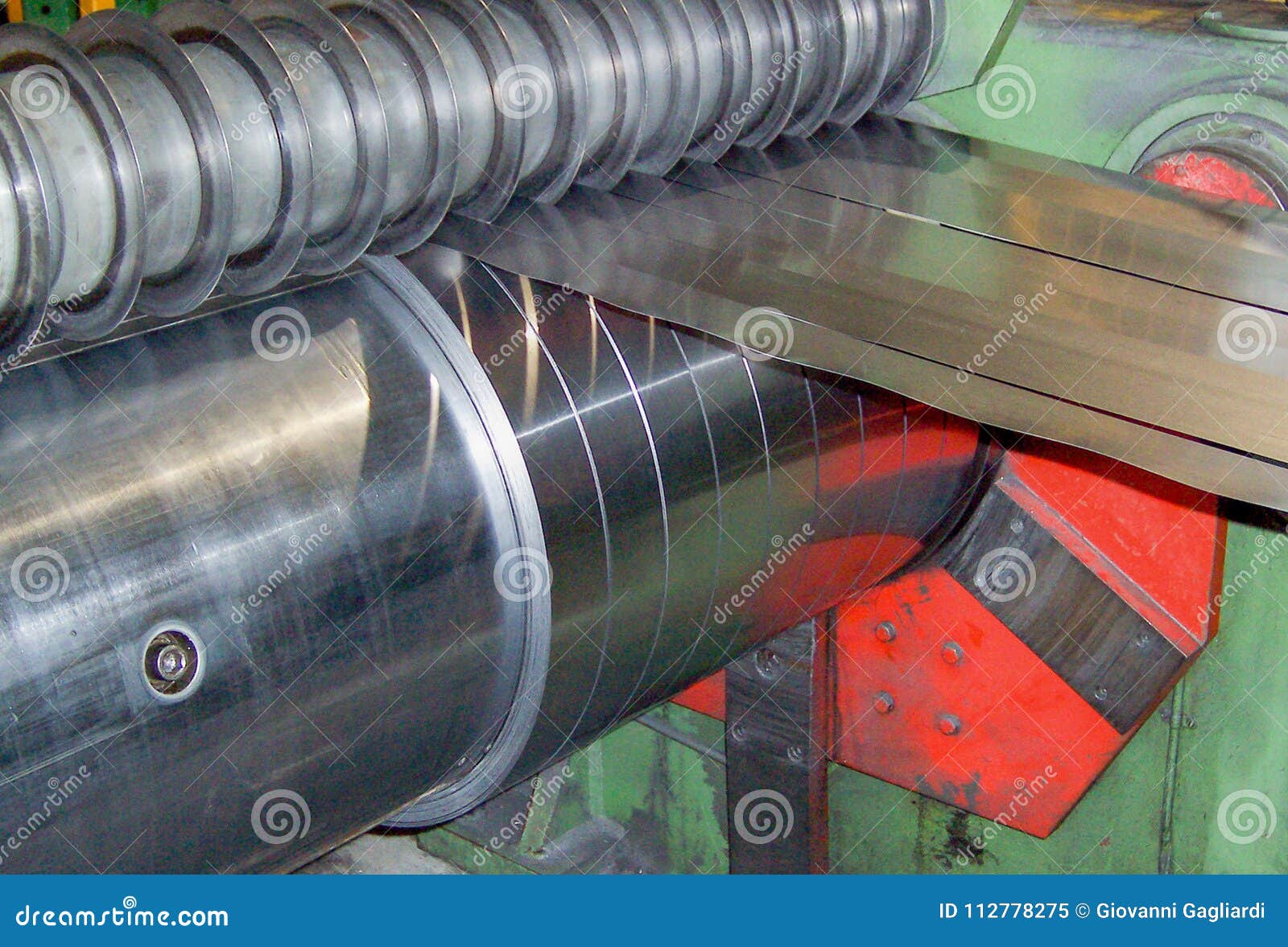 Metal Coils Plant. Industrial Environment Stock Image - Image of round ...