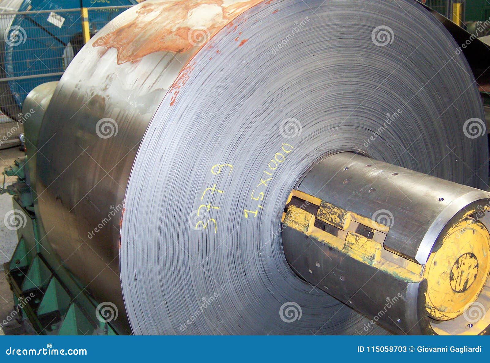 Metal Coils Plant. Industrial Environment Stock Image - Image of heavy ...