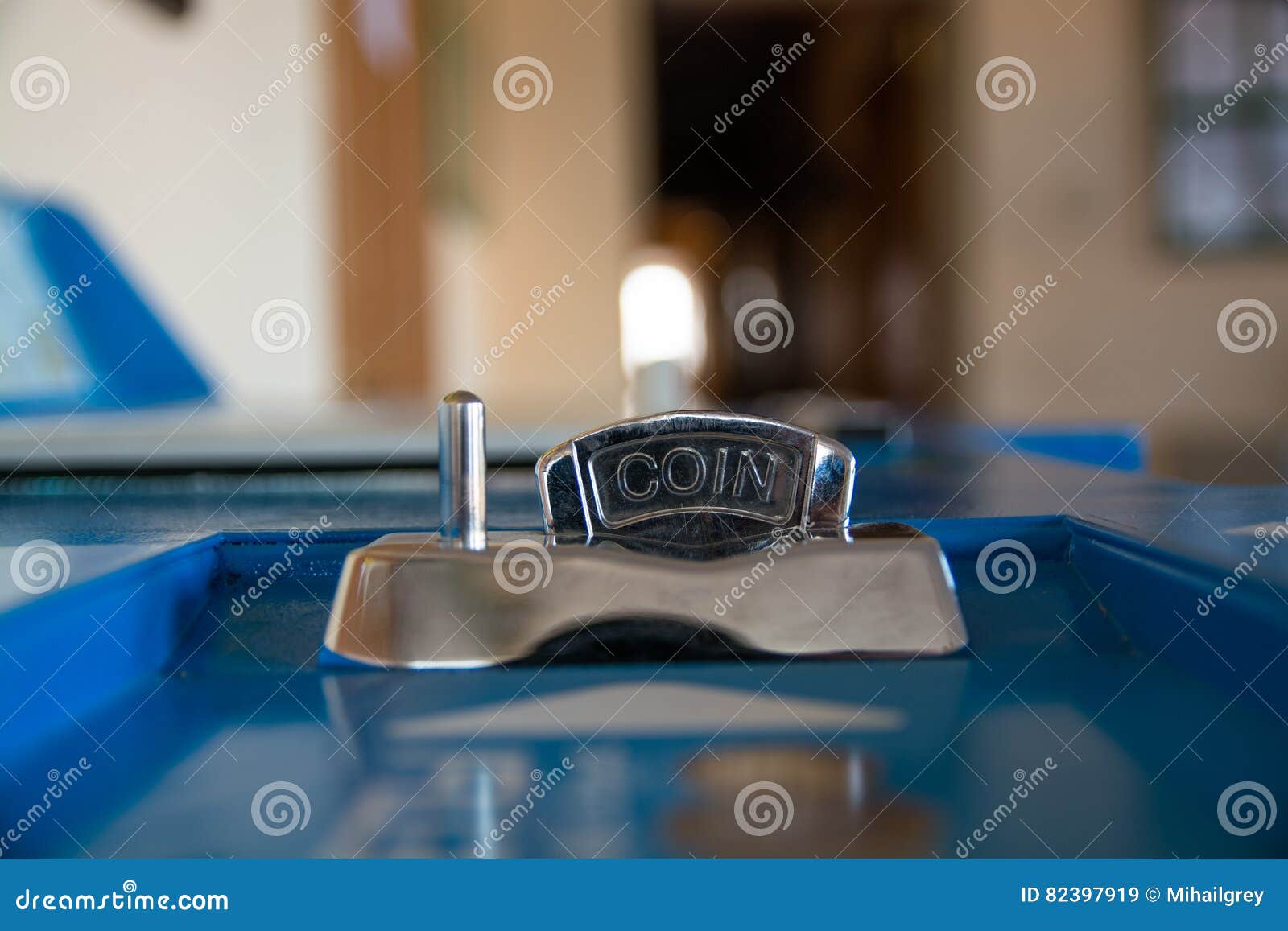 The Return Button On A Computer Keyboard Colored Blue, With The ...