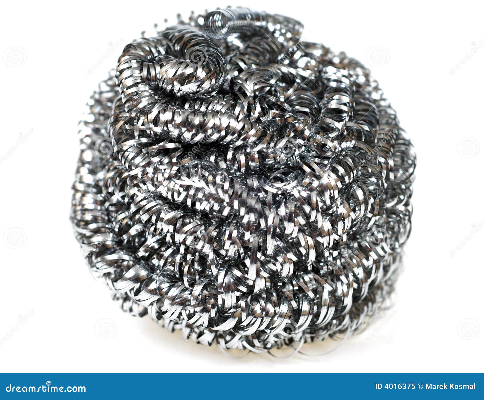 Metal-colour dish scrubber stock image. Image of washing - 4016375