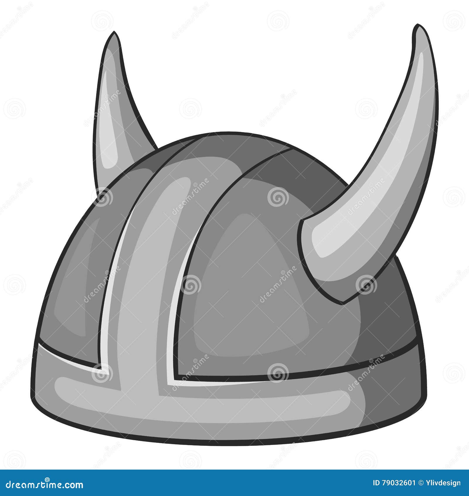 Metal Combat Helmet Icon, Gray Monochrome Style Stock Vector ...