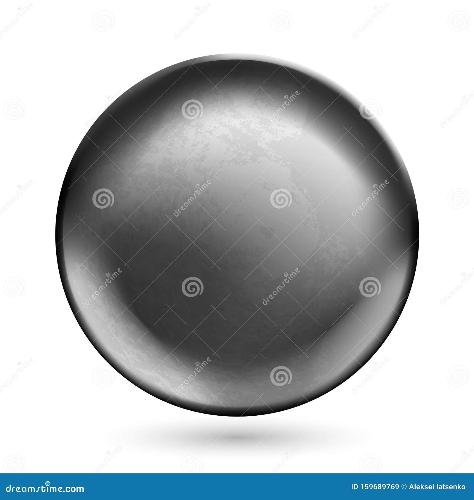Metal Concave Button Icon Template Texture Vector Stock Vector ...