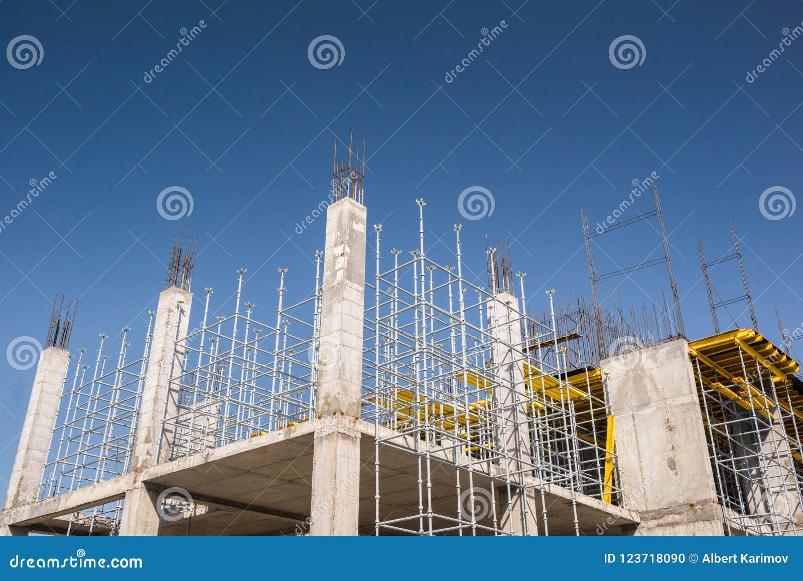 Metal concrete structures stock photo. Image of built - 123718090