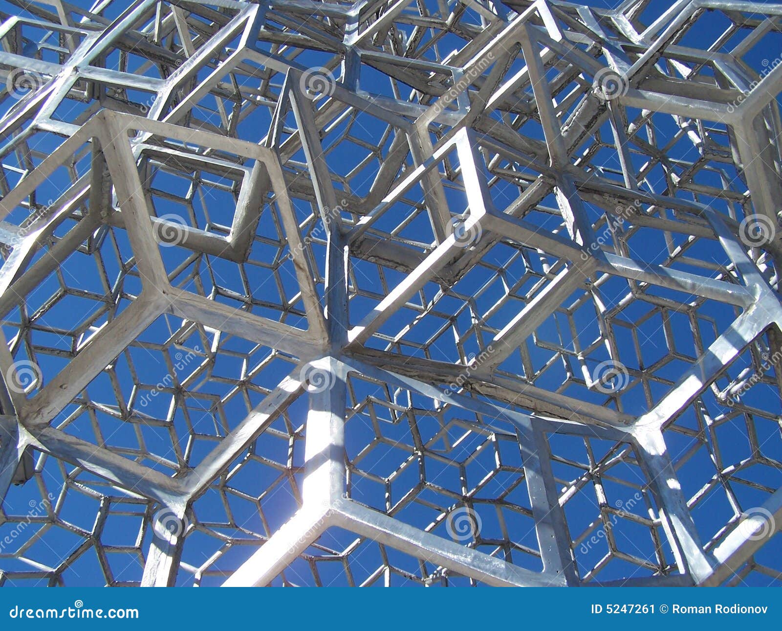 Metal Construction stock image. Image of diamond, architectural - 5247261
