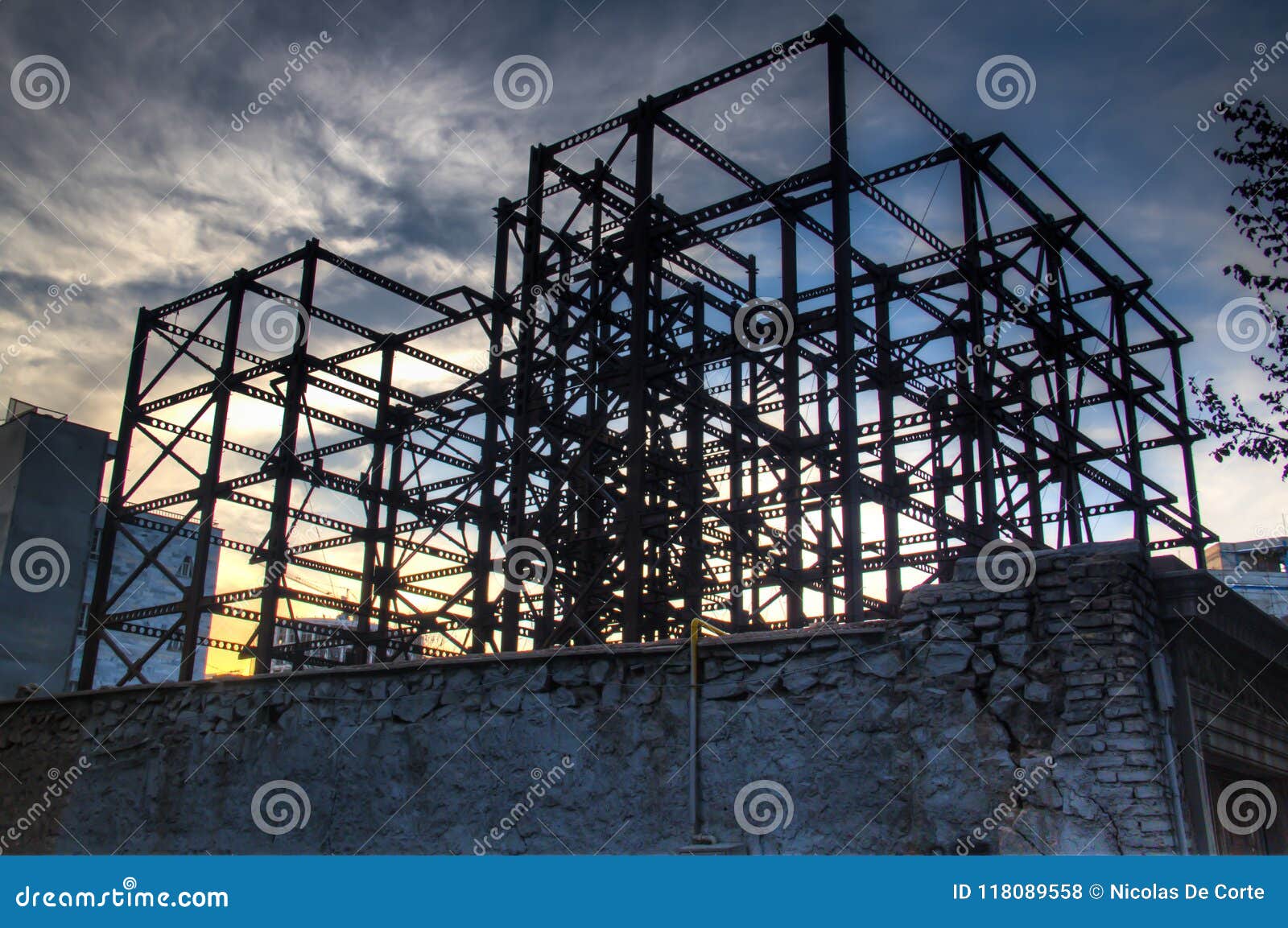 Metal Construction in Shiraz, Iran Stock Photo - Image of shiraz, build ...