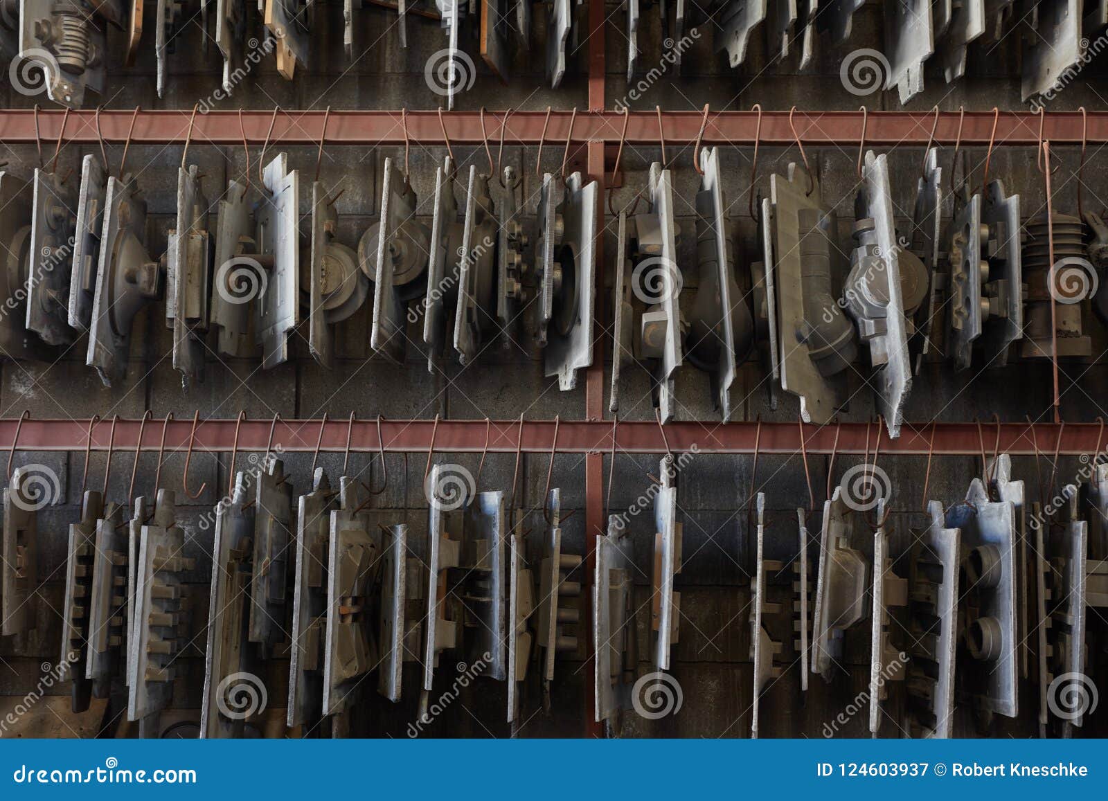 Metal Construction Factory with Many Stock Components Stock Image ...