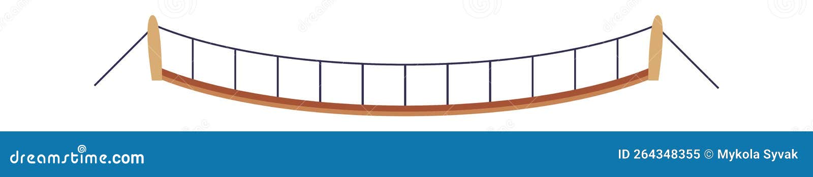 Metal Construction Flat Icon Bridge Architecture Element Stock Vector ...