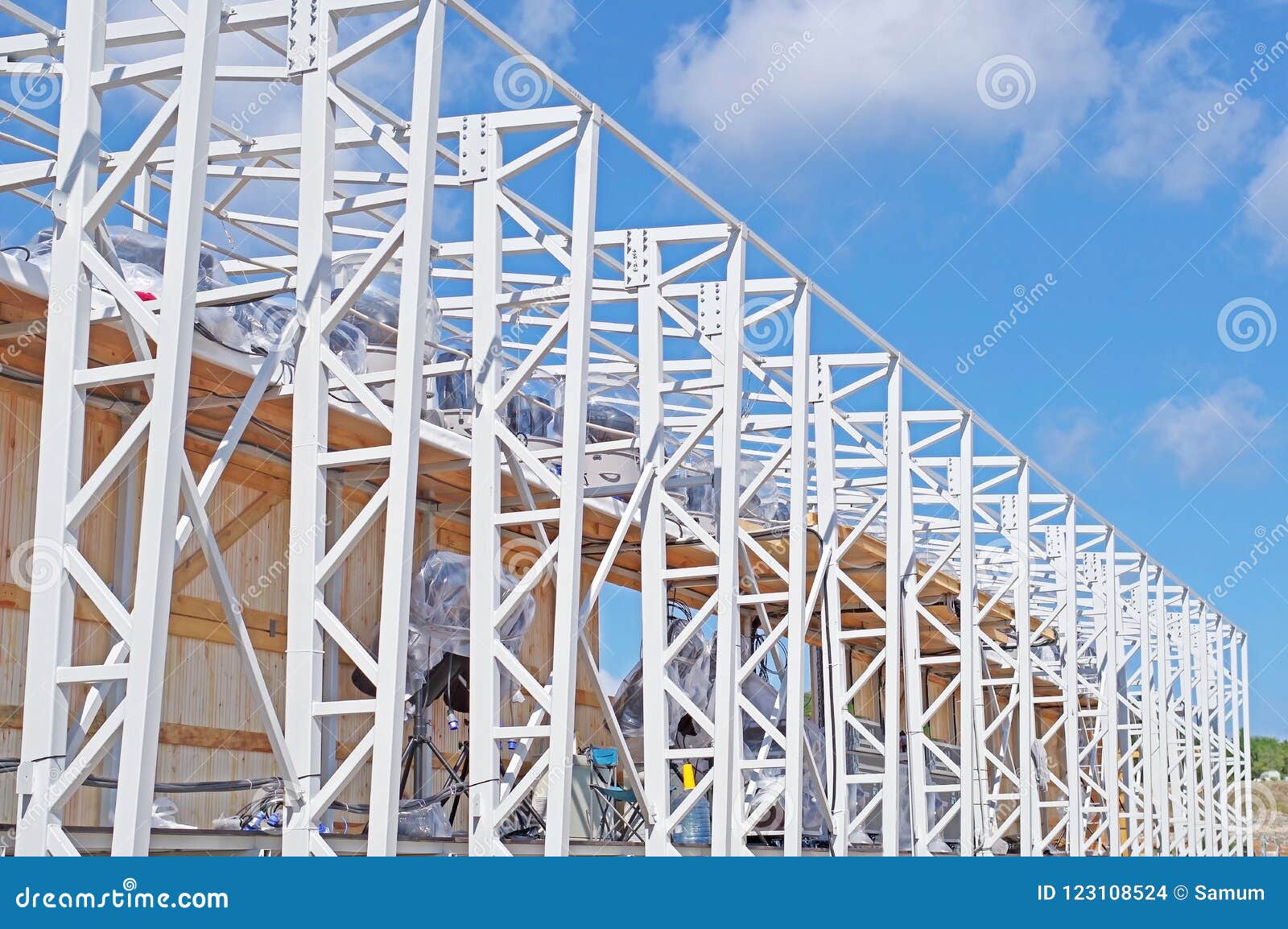 Metal Construction Framework Stock Photo - Image of sound, steel: 123108524