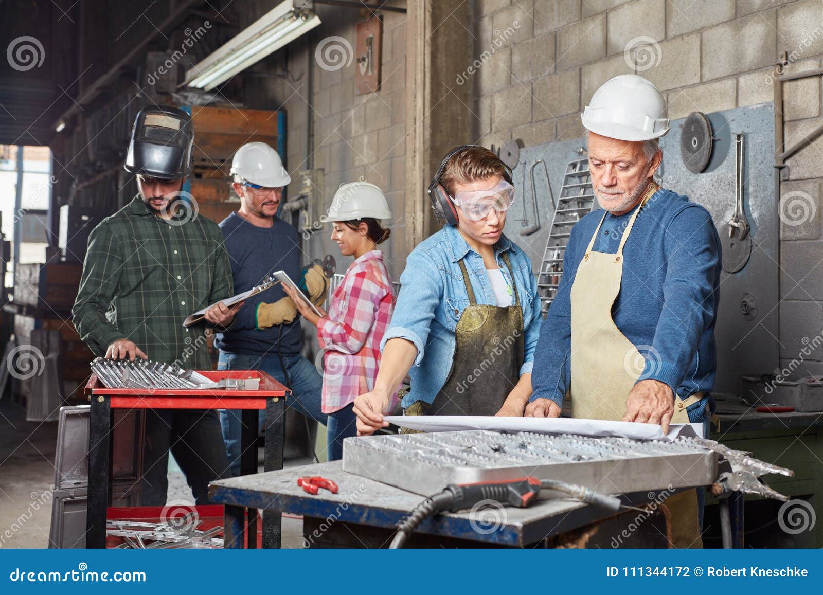 Metal Construction Operation Team Stock Photo - Image of locksmithery ...