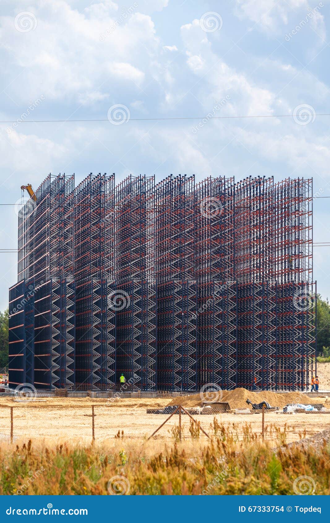 Metal Construction on the Sky Background Stock Photo - Image of detail ...