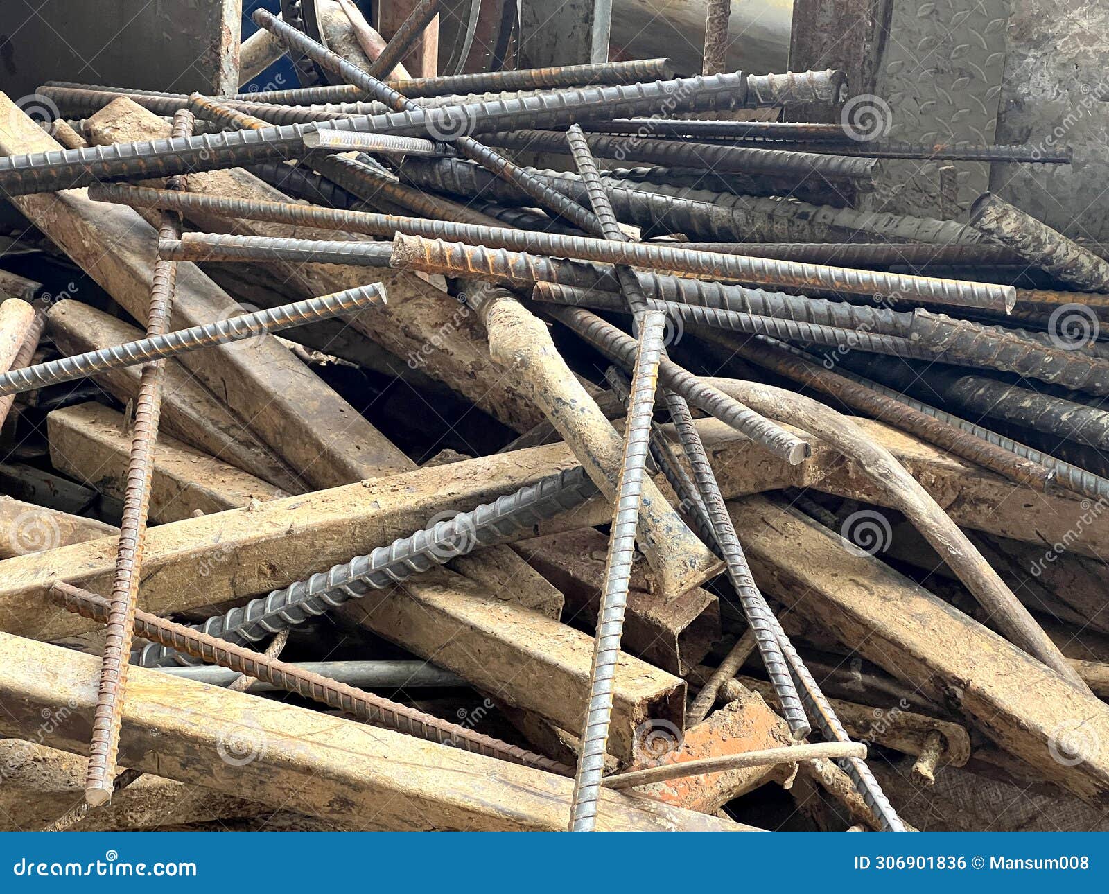 Metal Construction, Steel Bars and Reinforcement Stock Photo - Image of ...