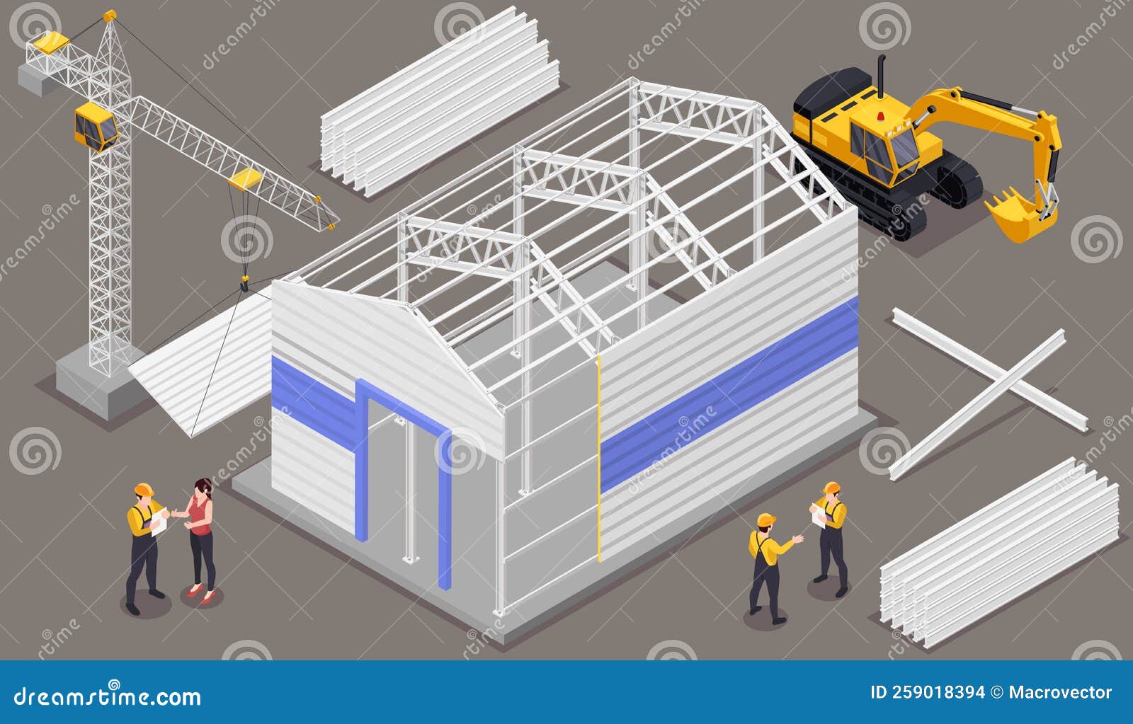 Metal Constructions Background Stock Vector - Illustration of cityscape ...
