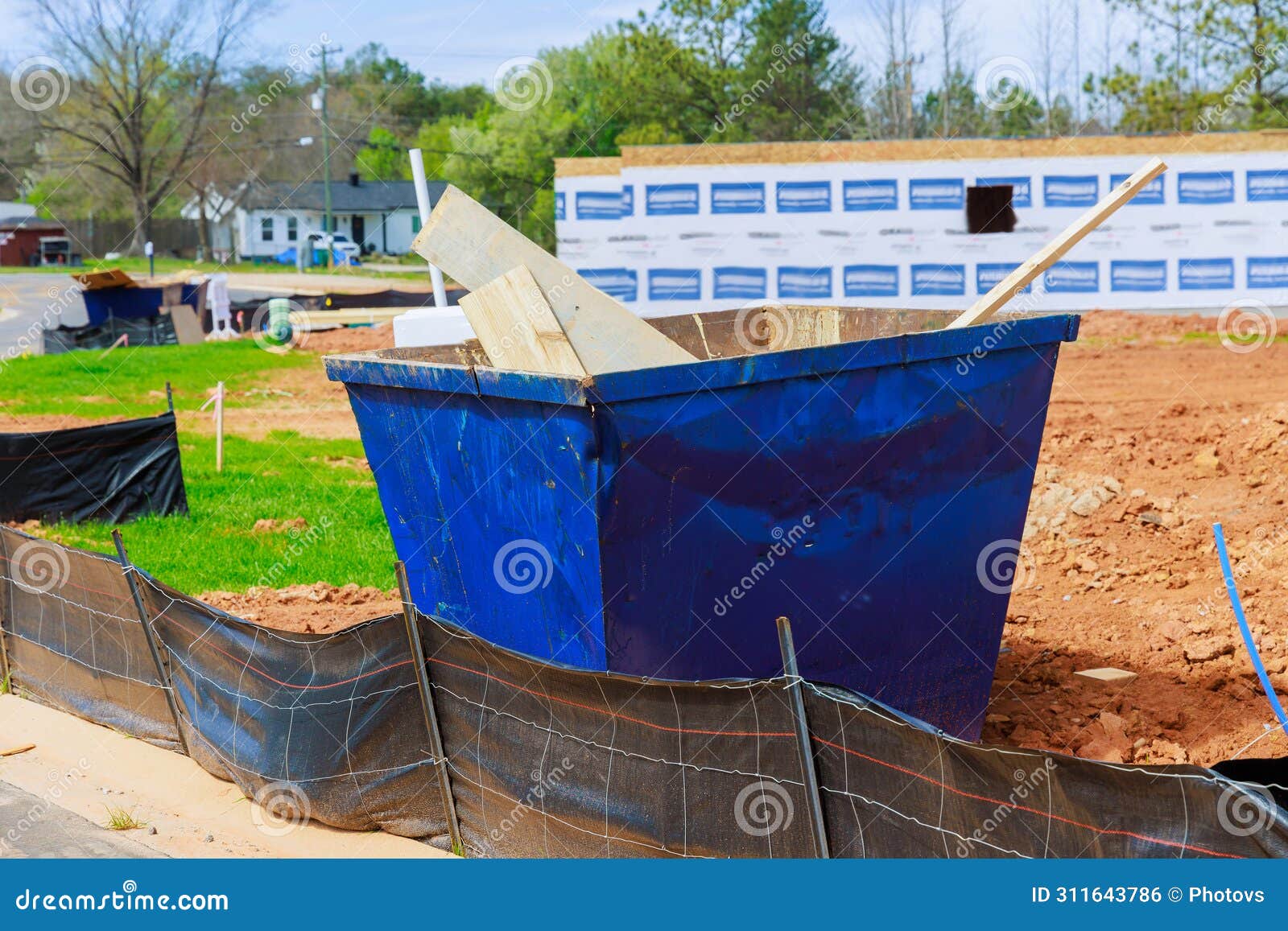 Metal Container Dumpster for Storing Construction Junk Recycle Waste at ...