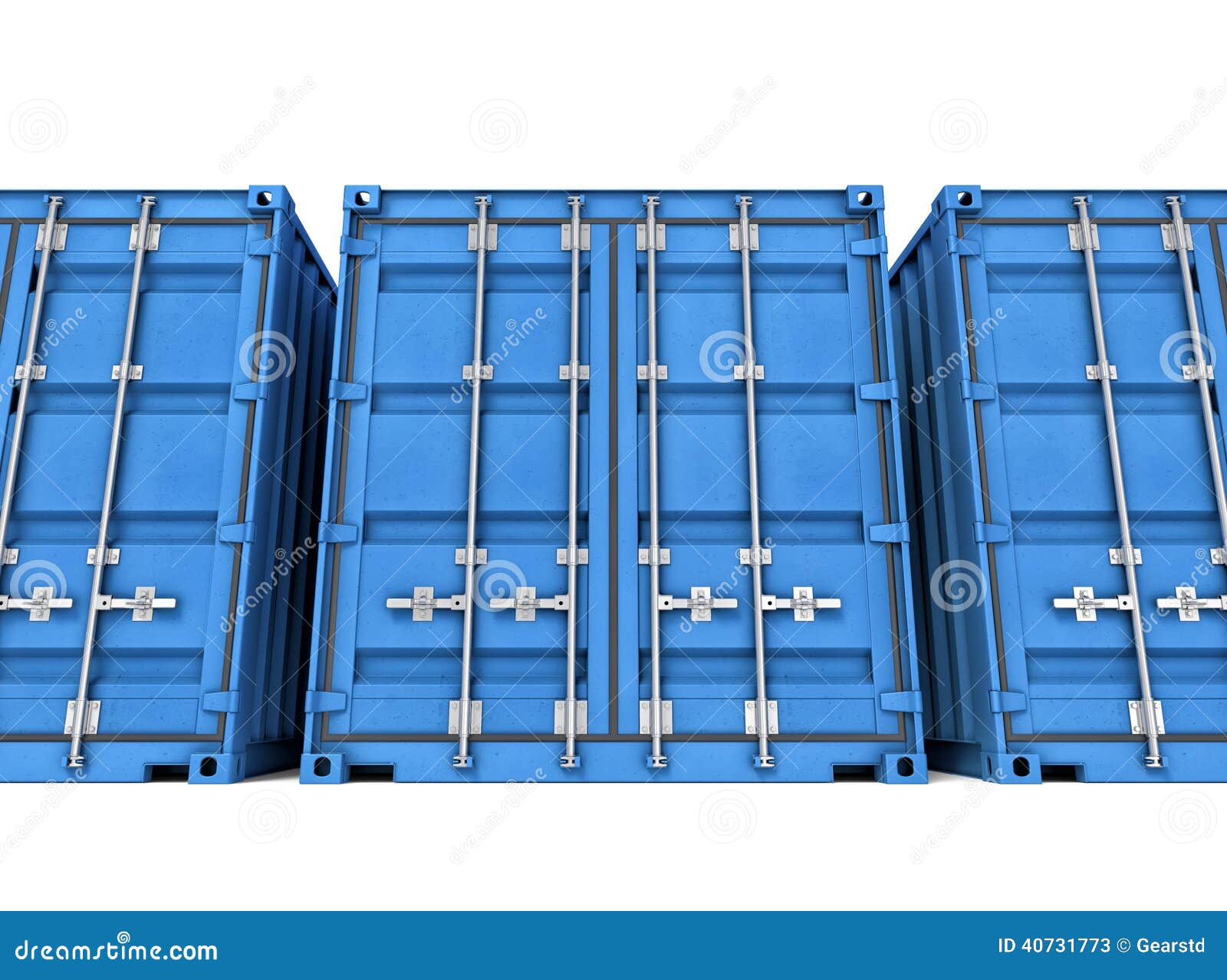 Metal Container Isolated on White Background Stock Image - Image of ...
