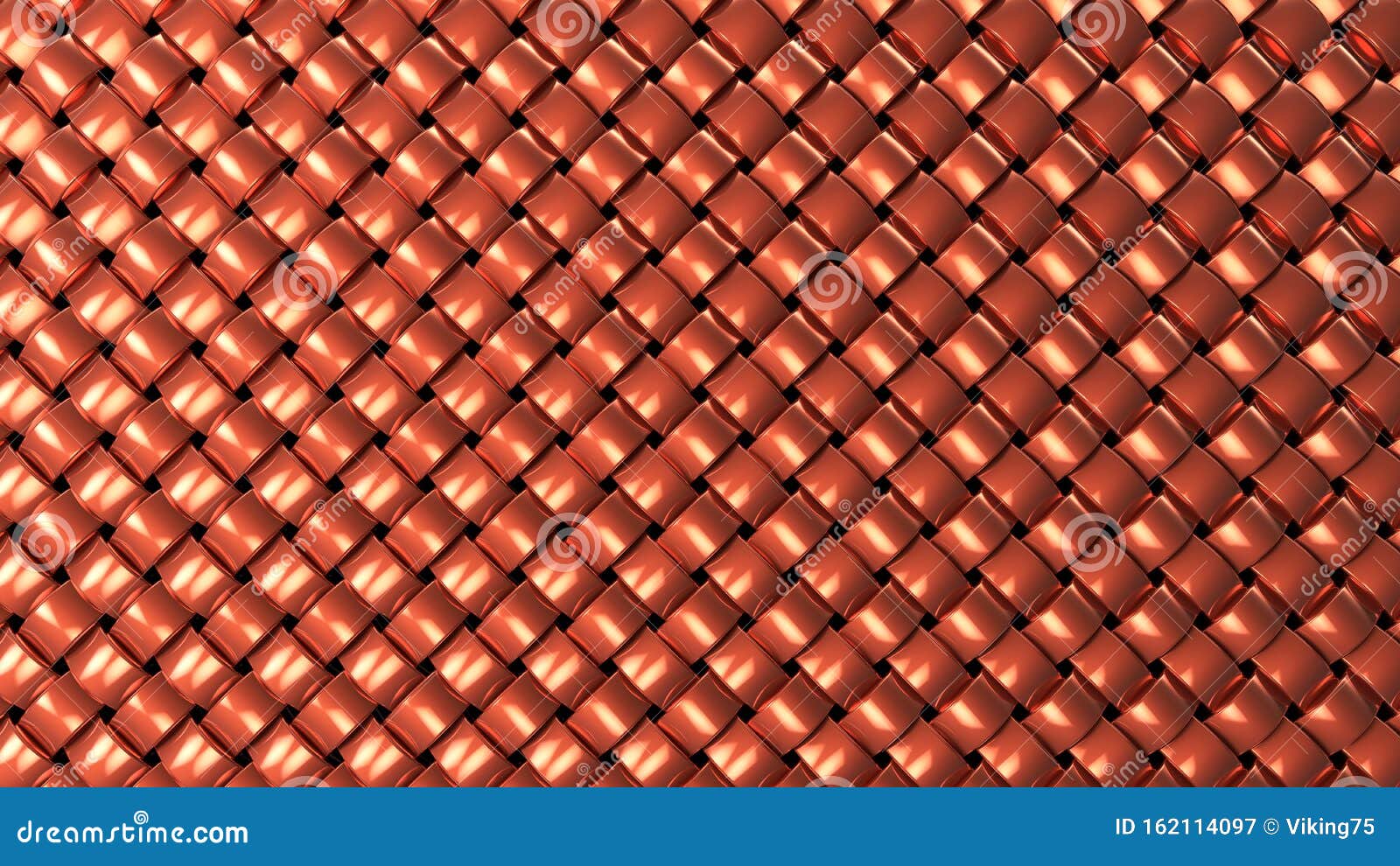 Metal Copper Material Mesh Background, 3d Render. Stock Illustration ...