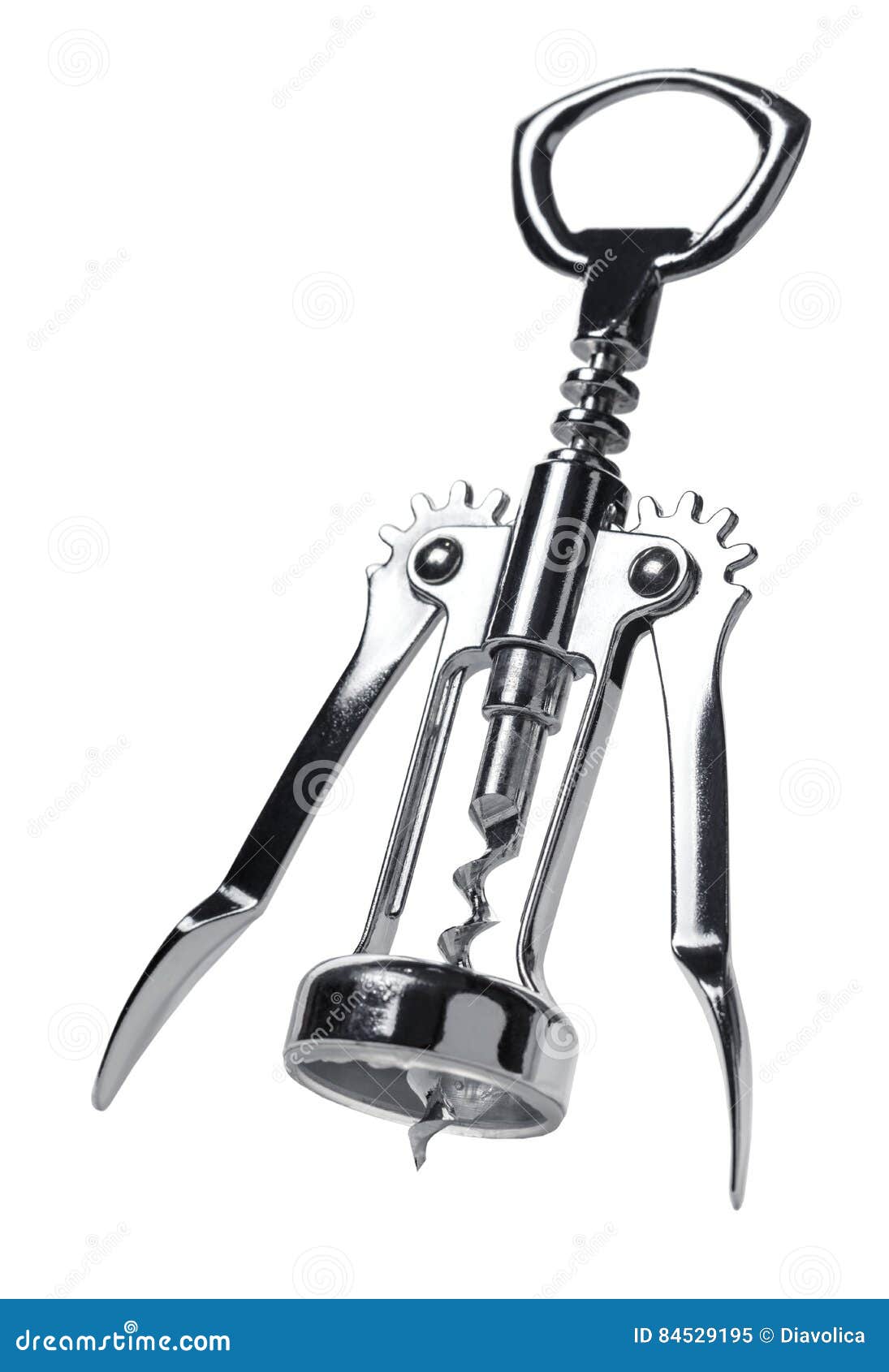 Metal corkscrew closeup stock image. Image of iron, view - 84529195