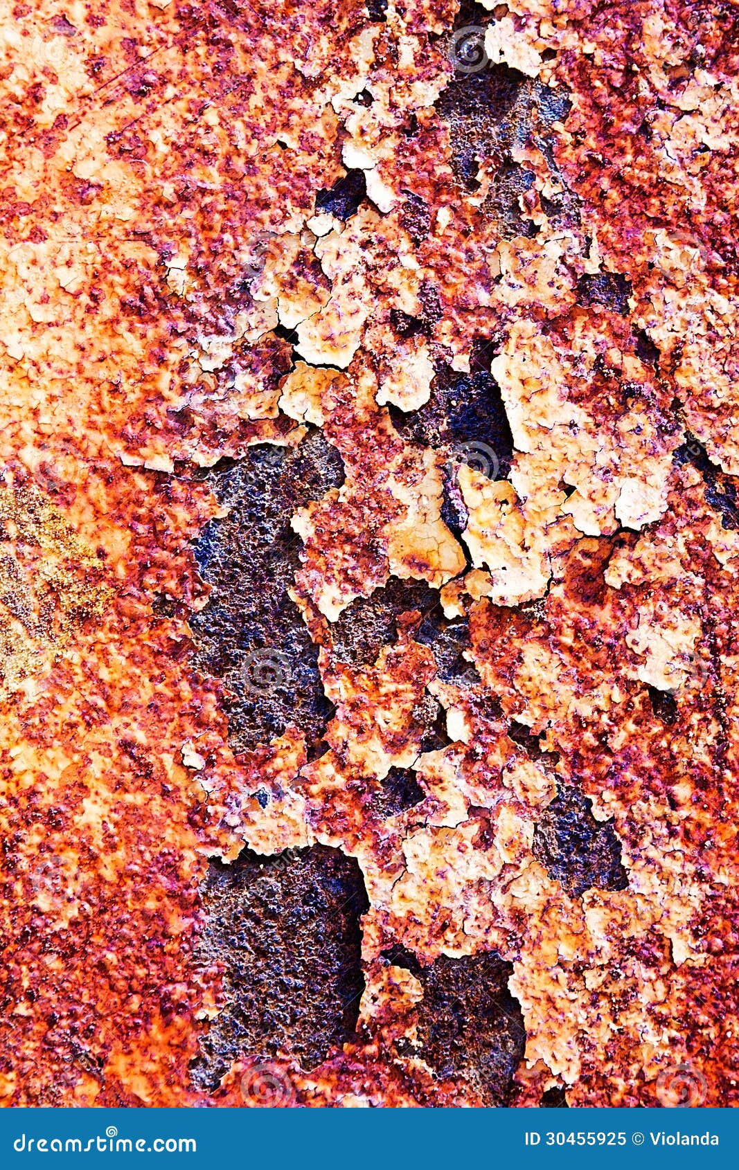 Metal Corroded Texture with Cracked Paint Stock Image - Image of rough ...