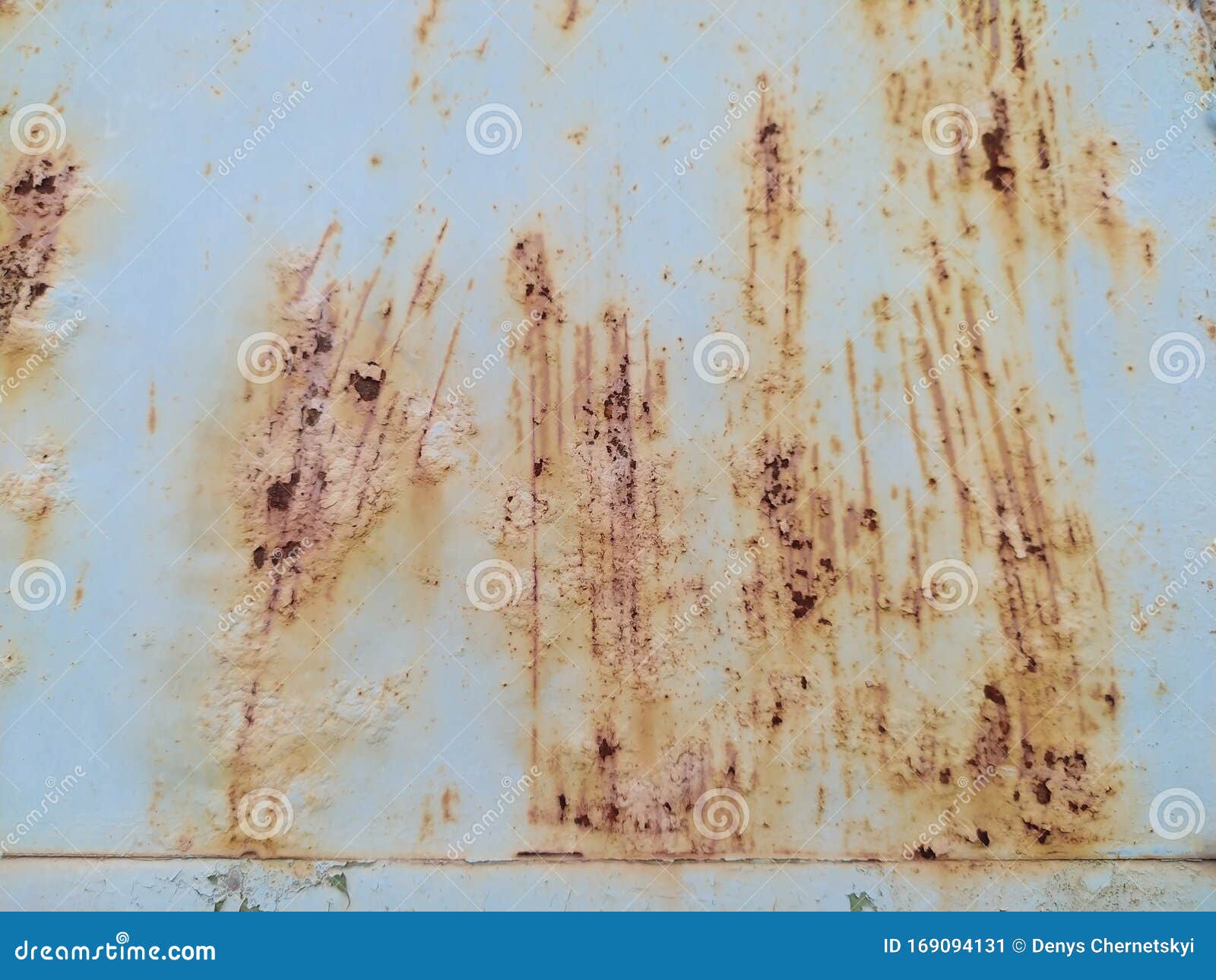 Old Wall With Rust Close Up. Grunge Surface. Weathered Wall With Cracks ...