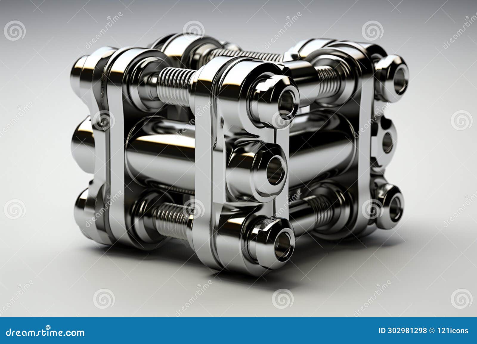 Metal Coupler On White Background Stock Photo | CartoonDealer.com ...