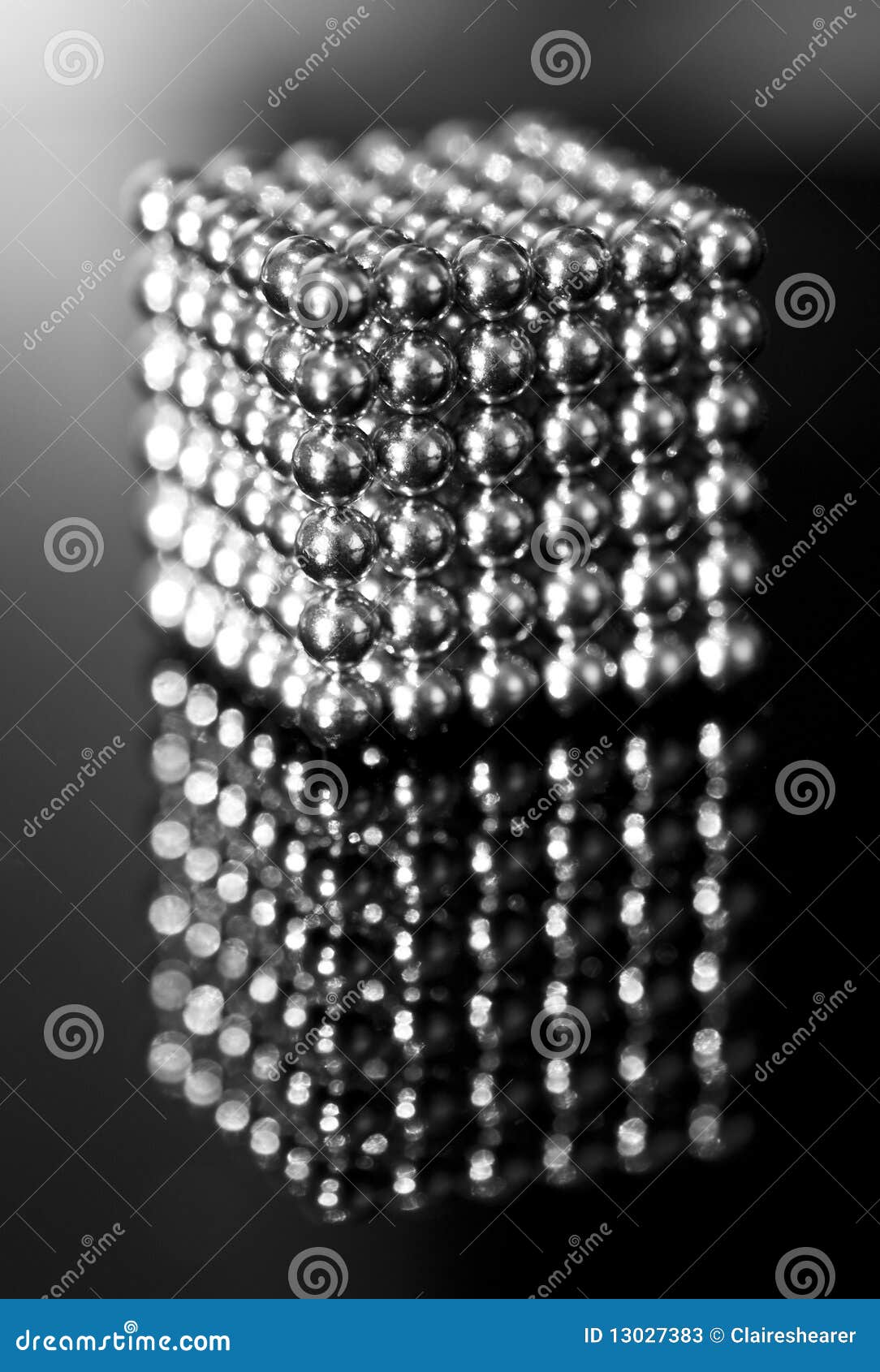 Metal Cube Macro editorial stock photo. Image of reflection - 13027383