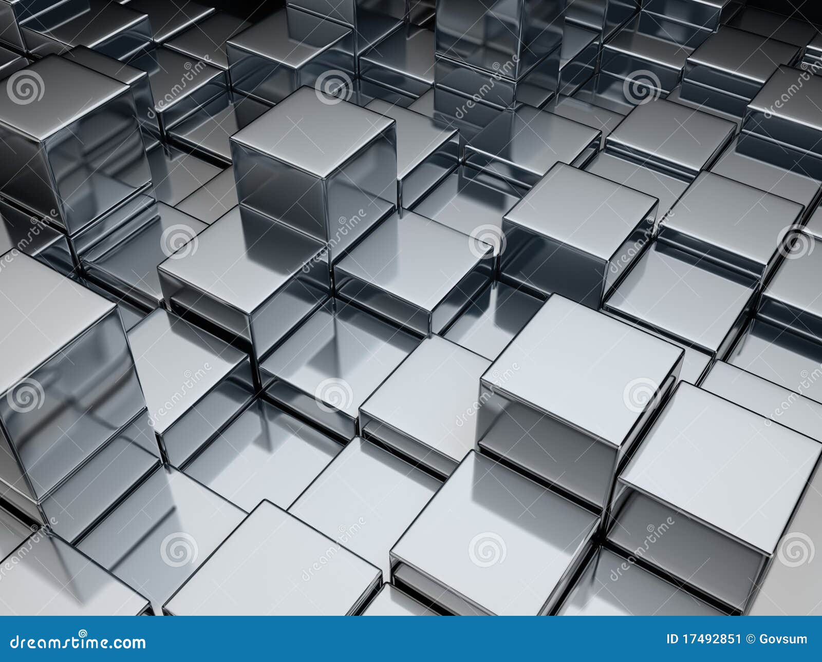 Metal cubes stock illustration. Illustration of polish - 17492851