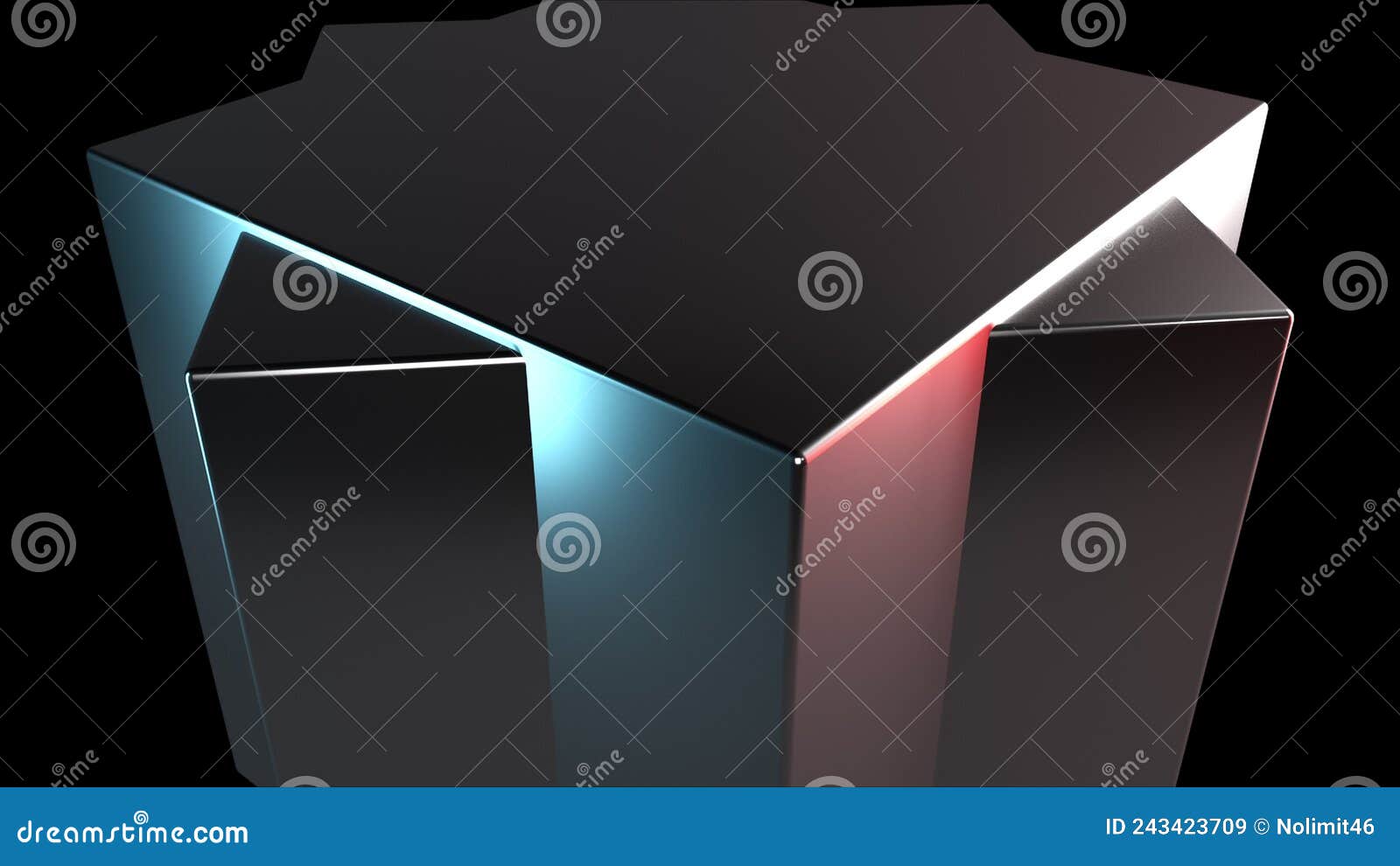 Metal cubes stock illustration. Illustration of modern - 243423709