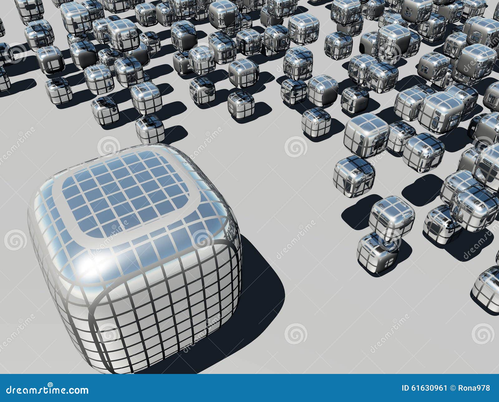 Metal cubes stock illustration. Illustration of group - 61630961