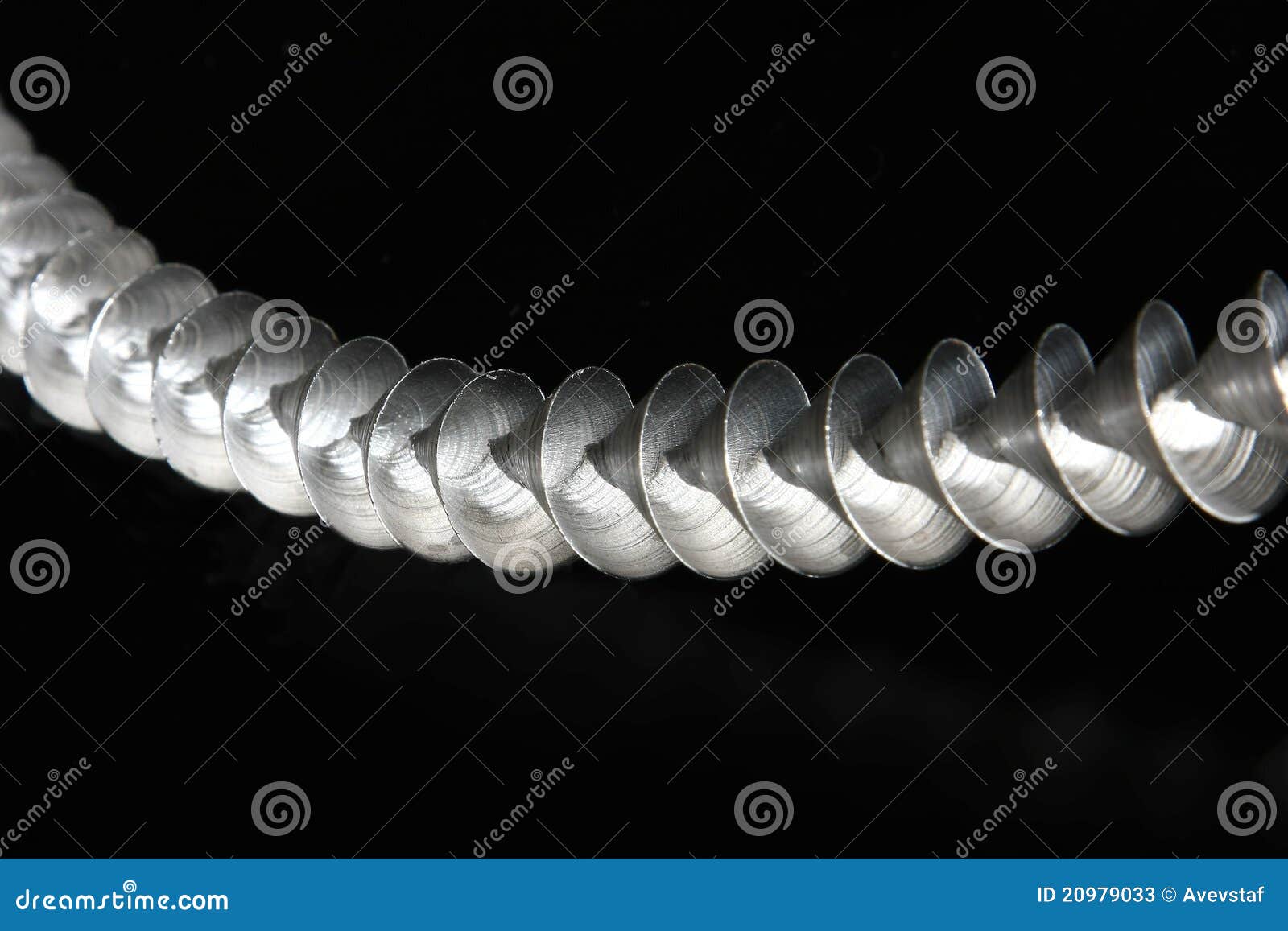 A metal curl stock image. Image of brass, borings, iron - 20979033