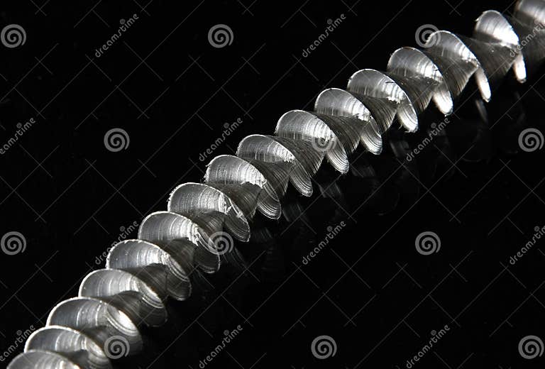 A metal curl stock photo. Image of borings, processing - 20979036