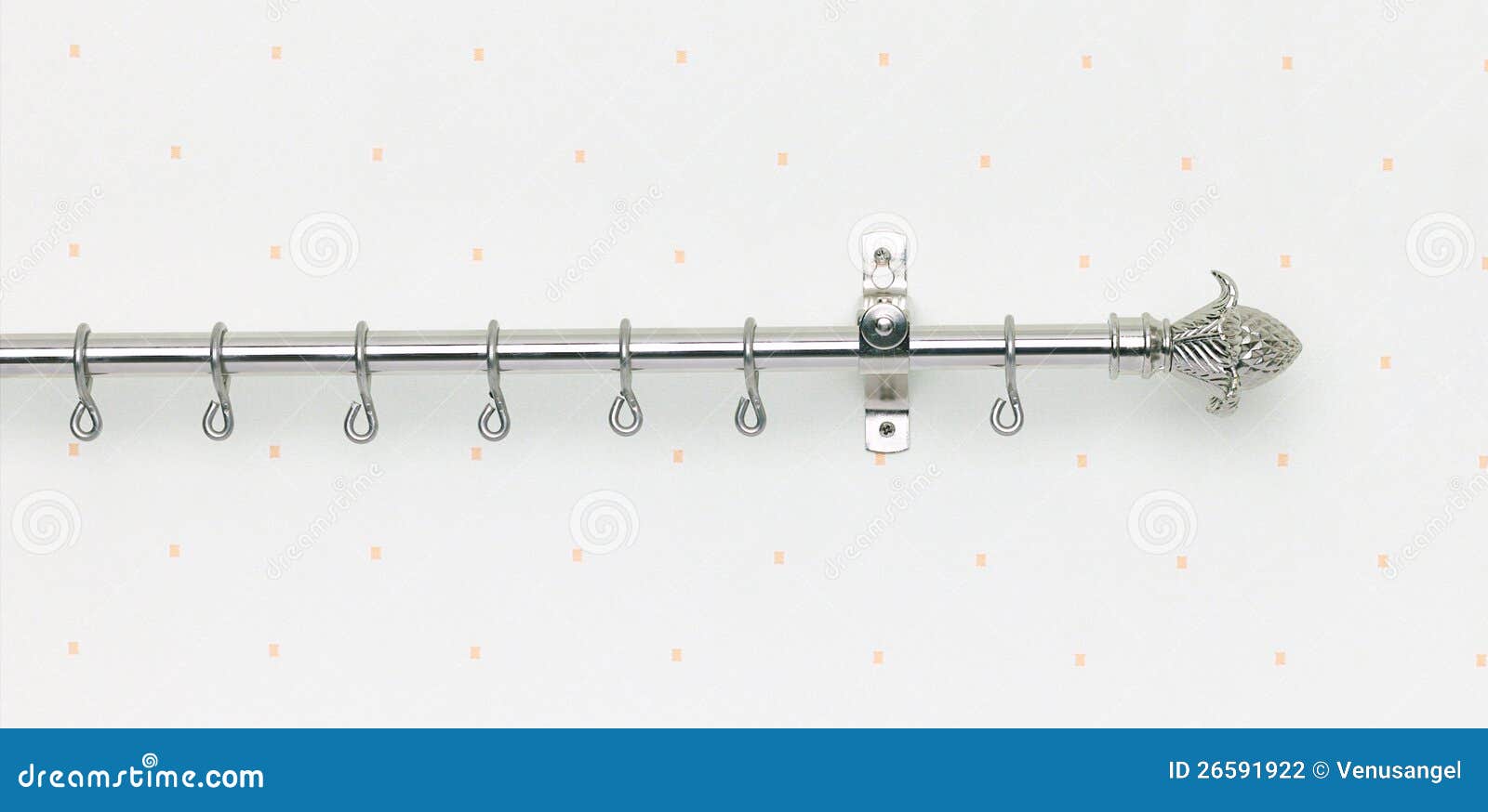 Metal curtain rail stock photo. Image of product, craft - 26591922