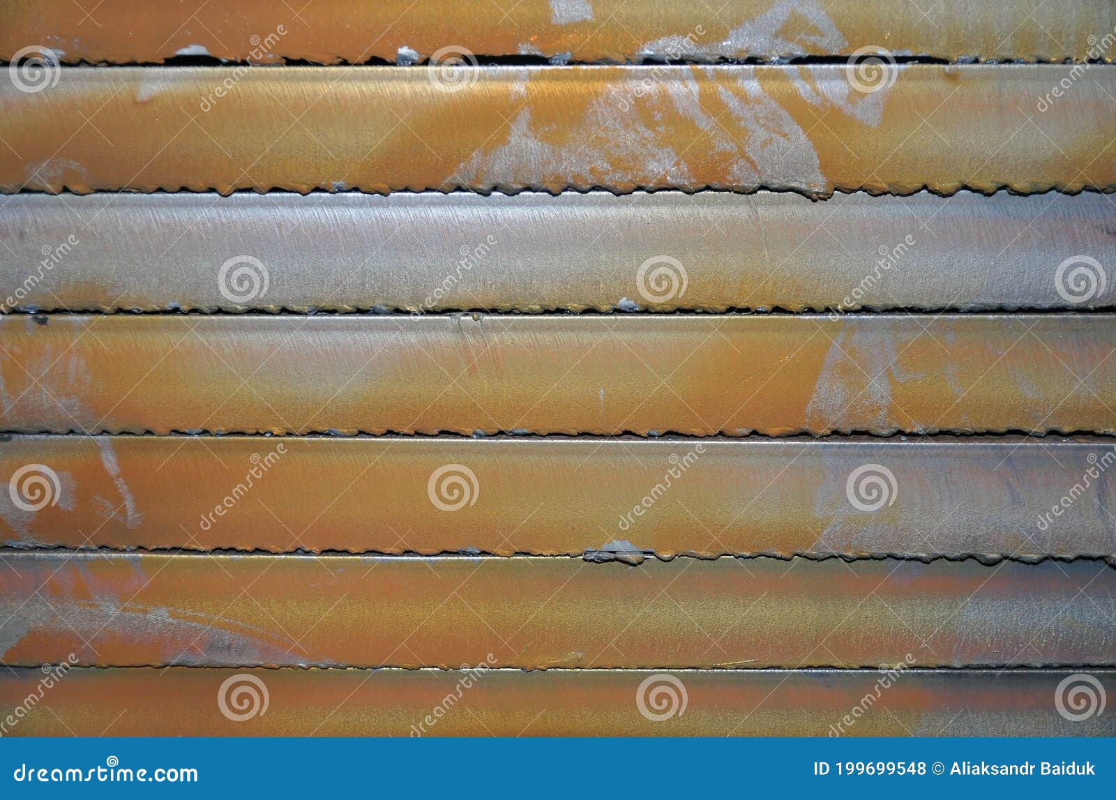 Metal Cutting. Background from the Edges of Metal Parts, Cut Using ...