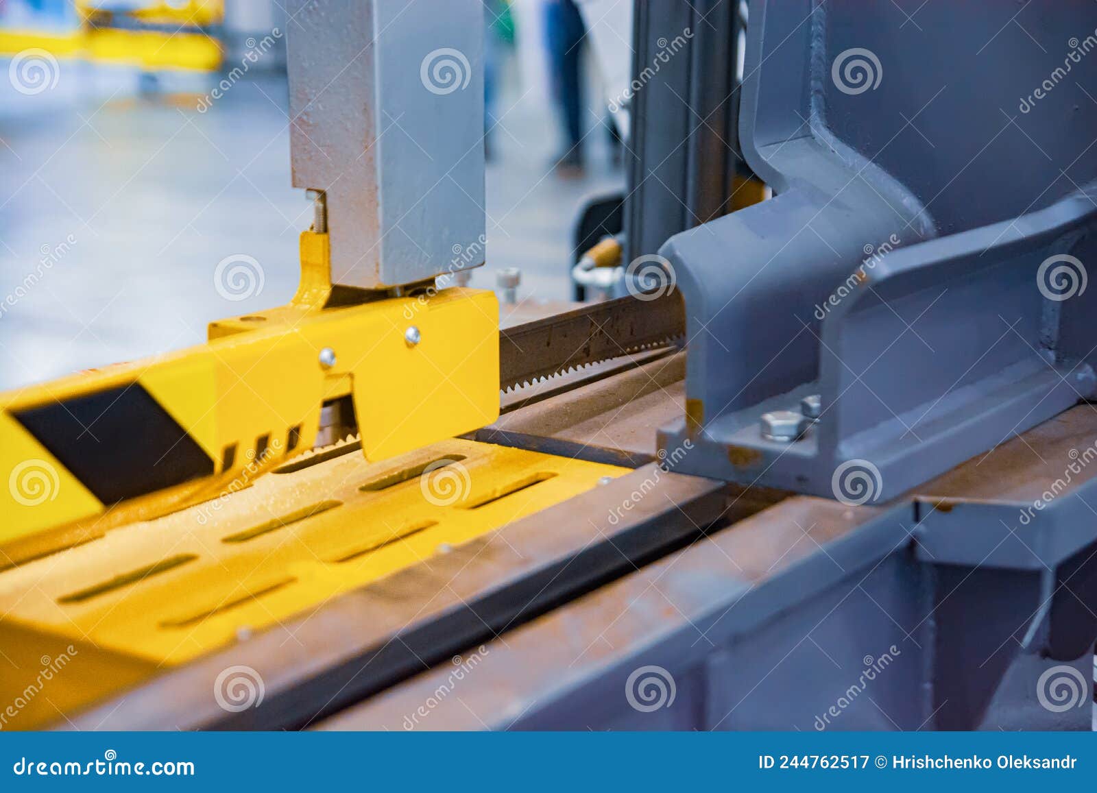 Metal Cutting Machine. Saw Teeth Stock Image - Image of blade, accuracy ...