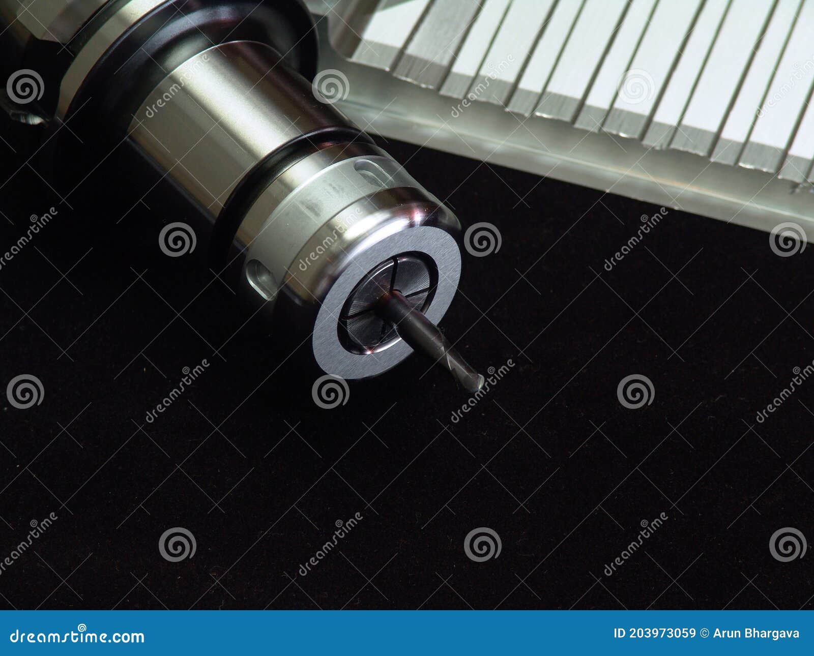 Metal Cutting Tools and Holder with Metal Chips Stock Image - Image of ...