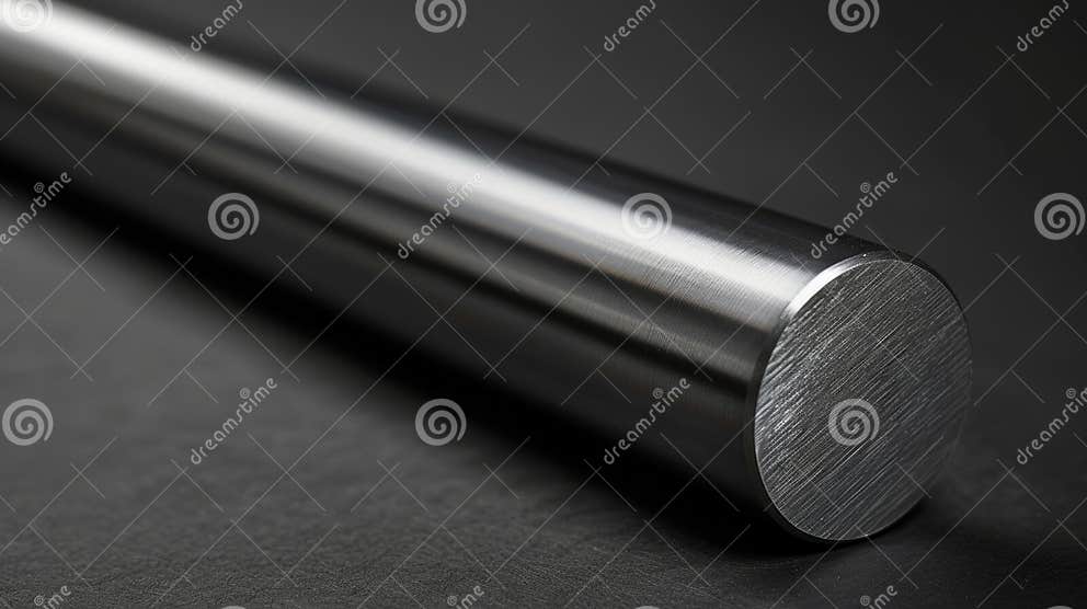 Metal Cylindrical Rod on a Surface Stock Image - Image of simplicity ...