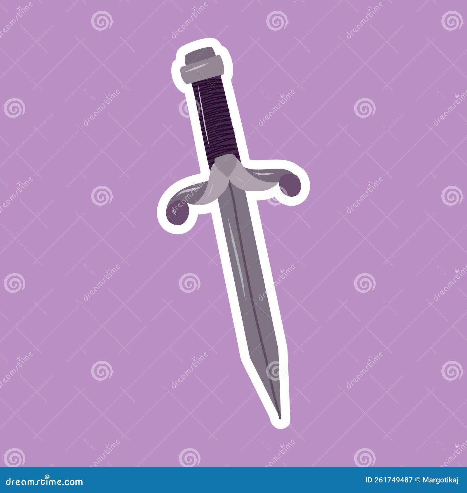 Metal Dagger.Witchcraft Magic Design Element Stock Vector ...