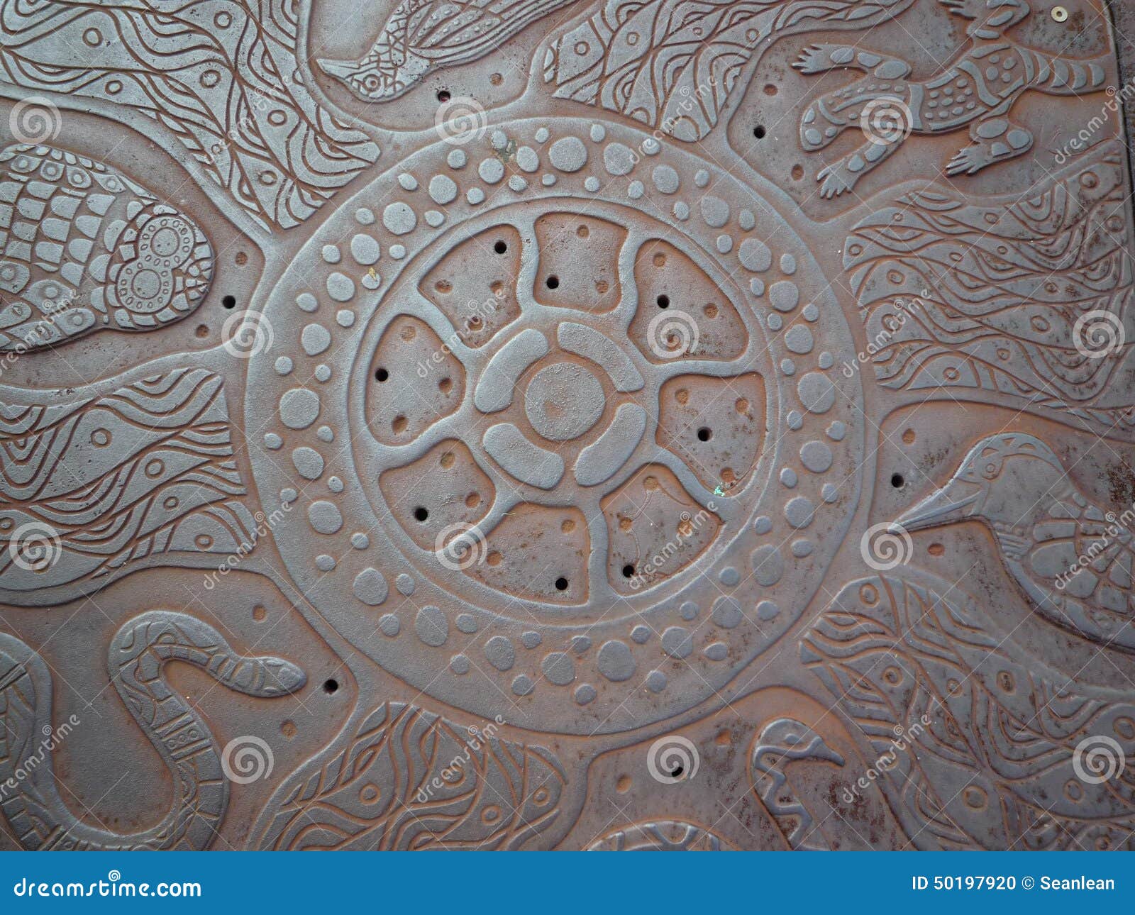 Closeup Of Aboriginal Totem Royalty-Free Stock Photography ...