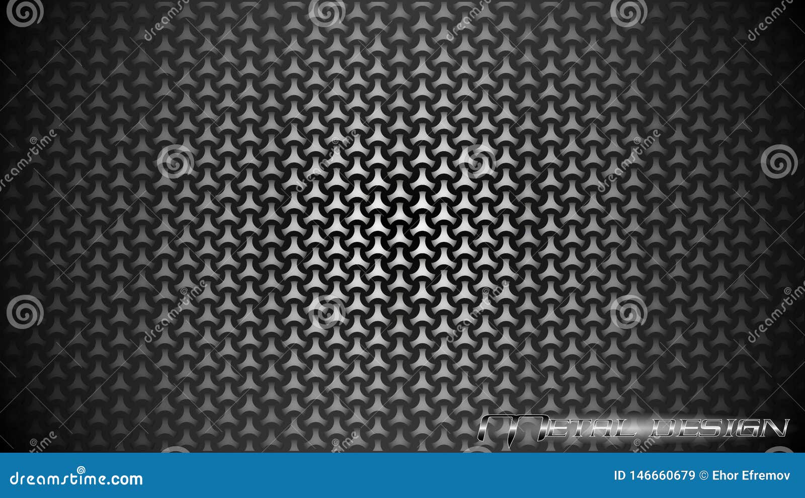 Metal design in pattern. stock vector. Illustration of metallic - 146660679