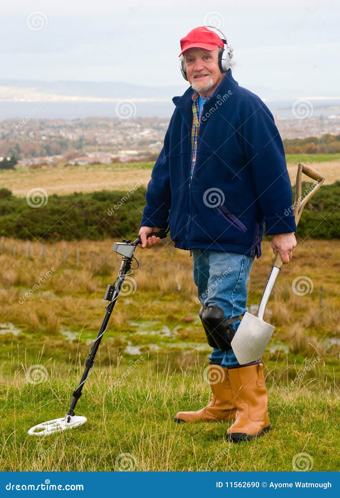 Metal Detecing on Moorland. Stock Photo - Image of coins, artefacts ...